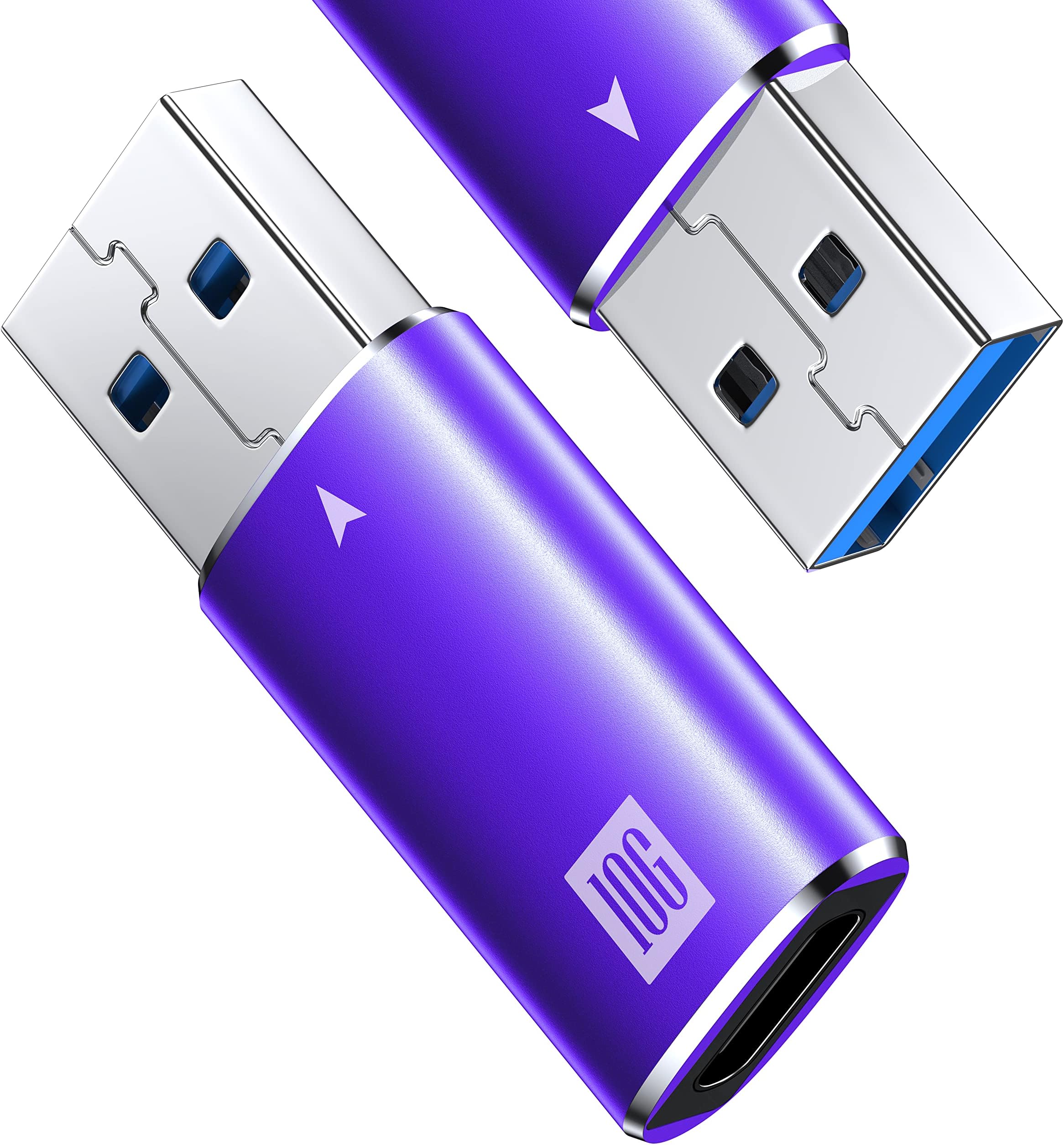 [10Gbps USB 3.1 A Male to USB C Female [2 Pack], USB C Female to USB ...