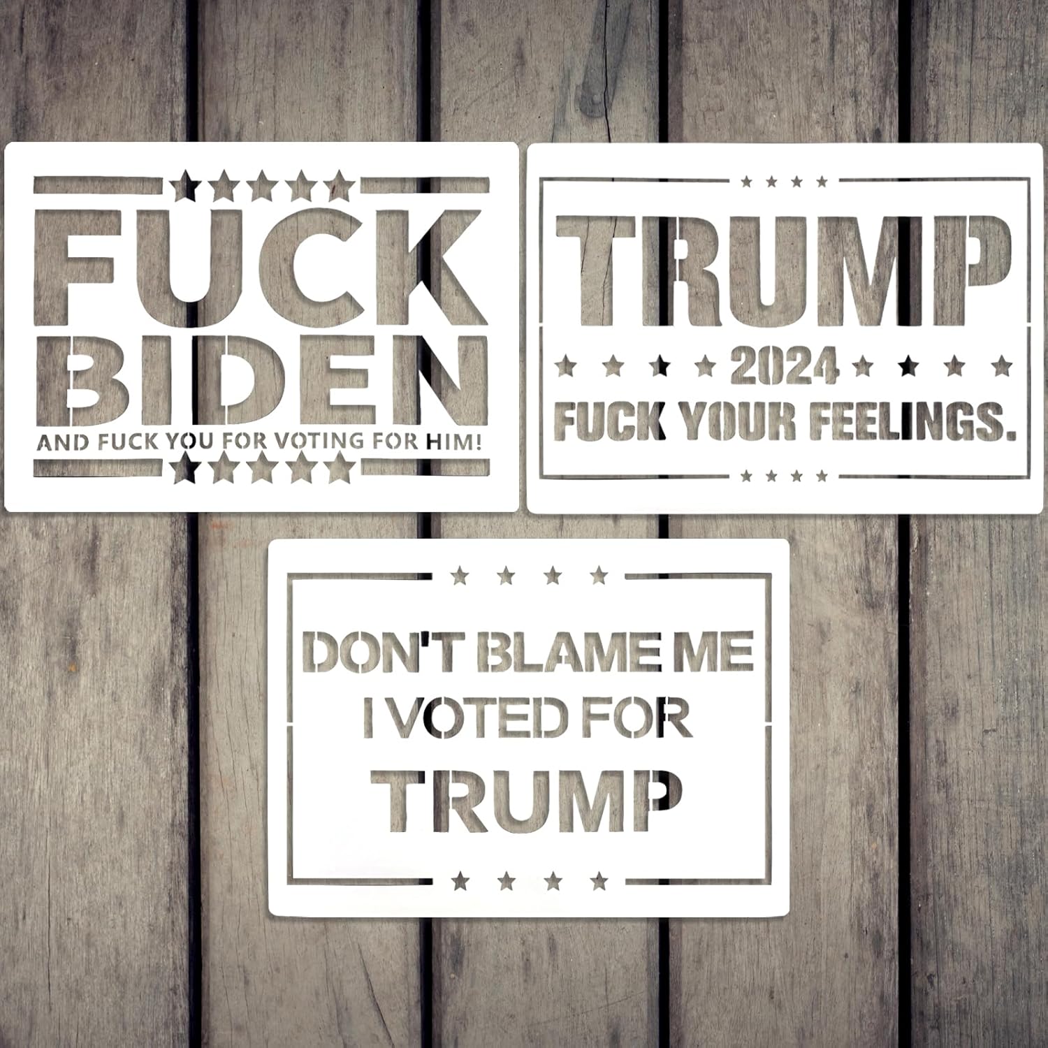 Amazon.com : Trump Stencils for Painting on A4 Paper, Wood, Signs ...