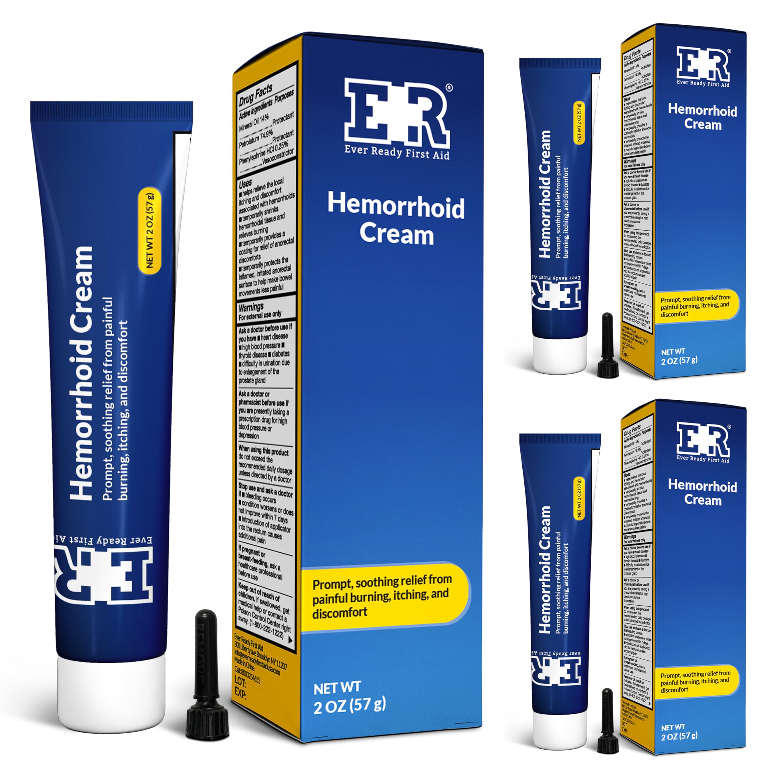 Amazon.com: Ever Ready First Aid Hemorrhoidal Pain Relief Ointment ...