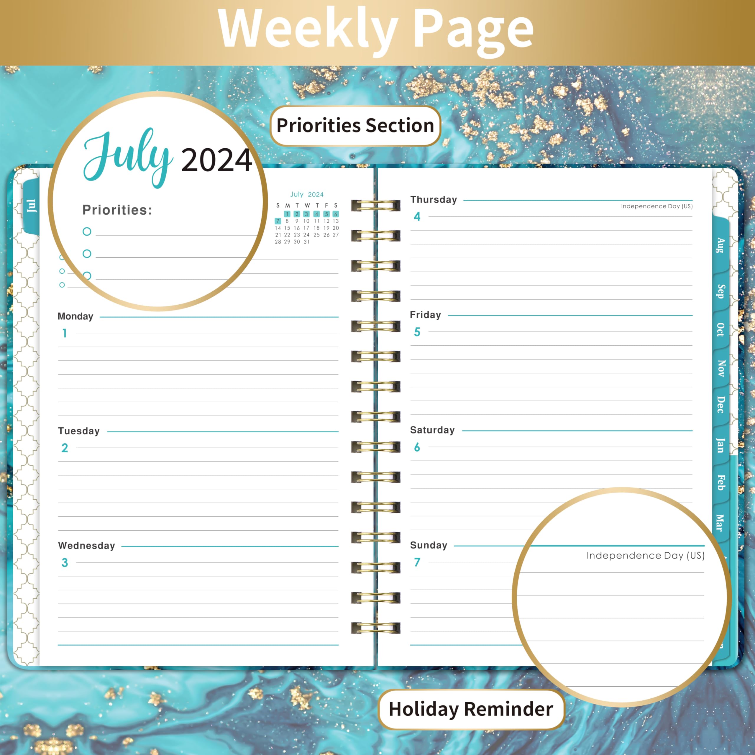 Snapklik.com : 2024-2025 Planner - Academic Planner 2024-2025, Jul2024 ...