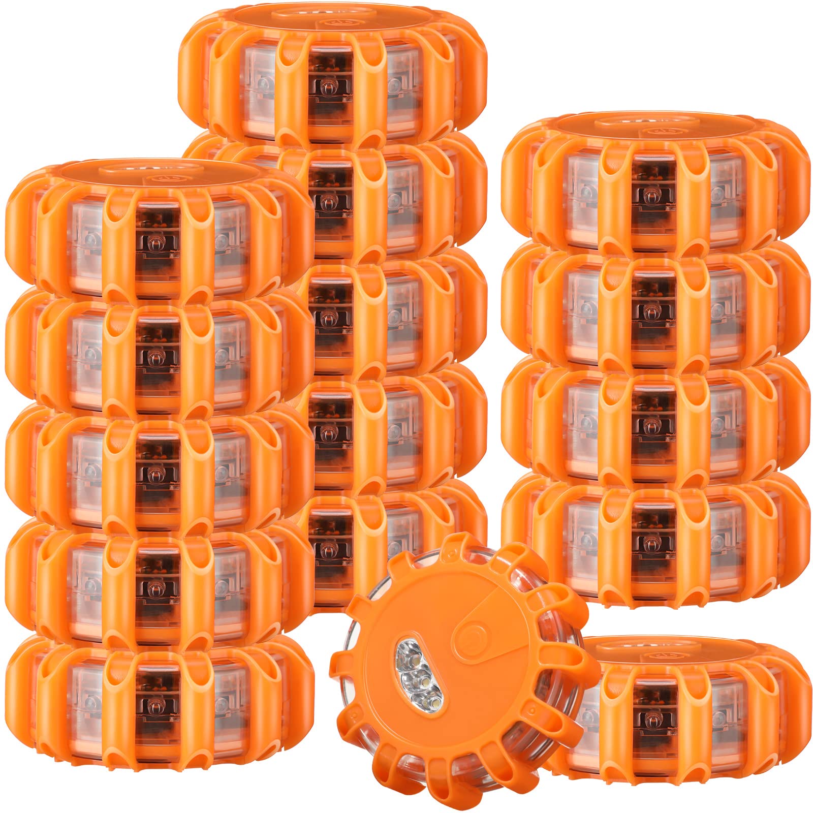 Snapklik.com : 16 Pack LED Flares Road Flares Emergency Roadside Lights ...