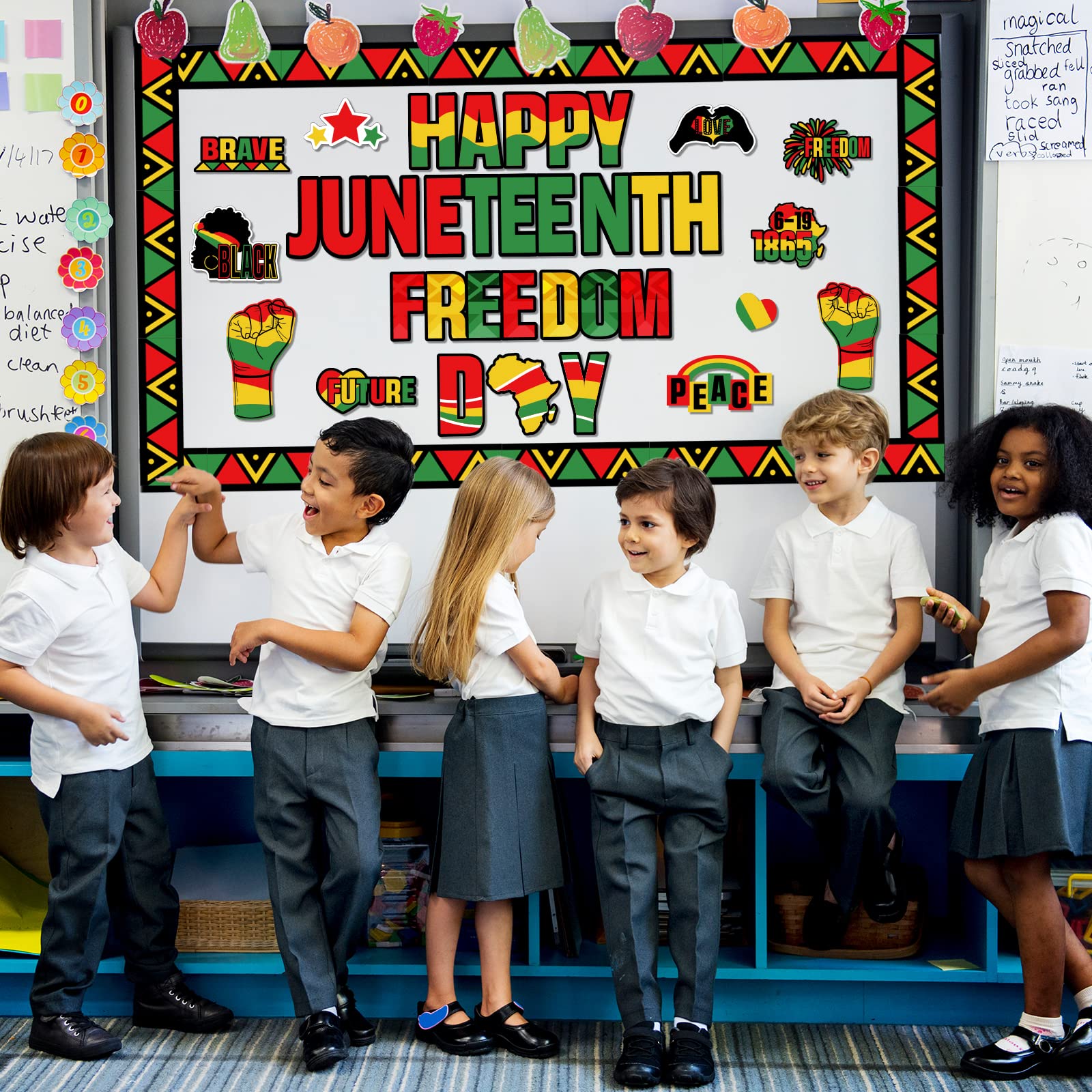 Snapklik.com : Happy Juneteenth Freedom Day Cutouts For Classroom ...