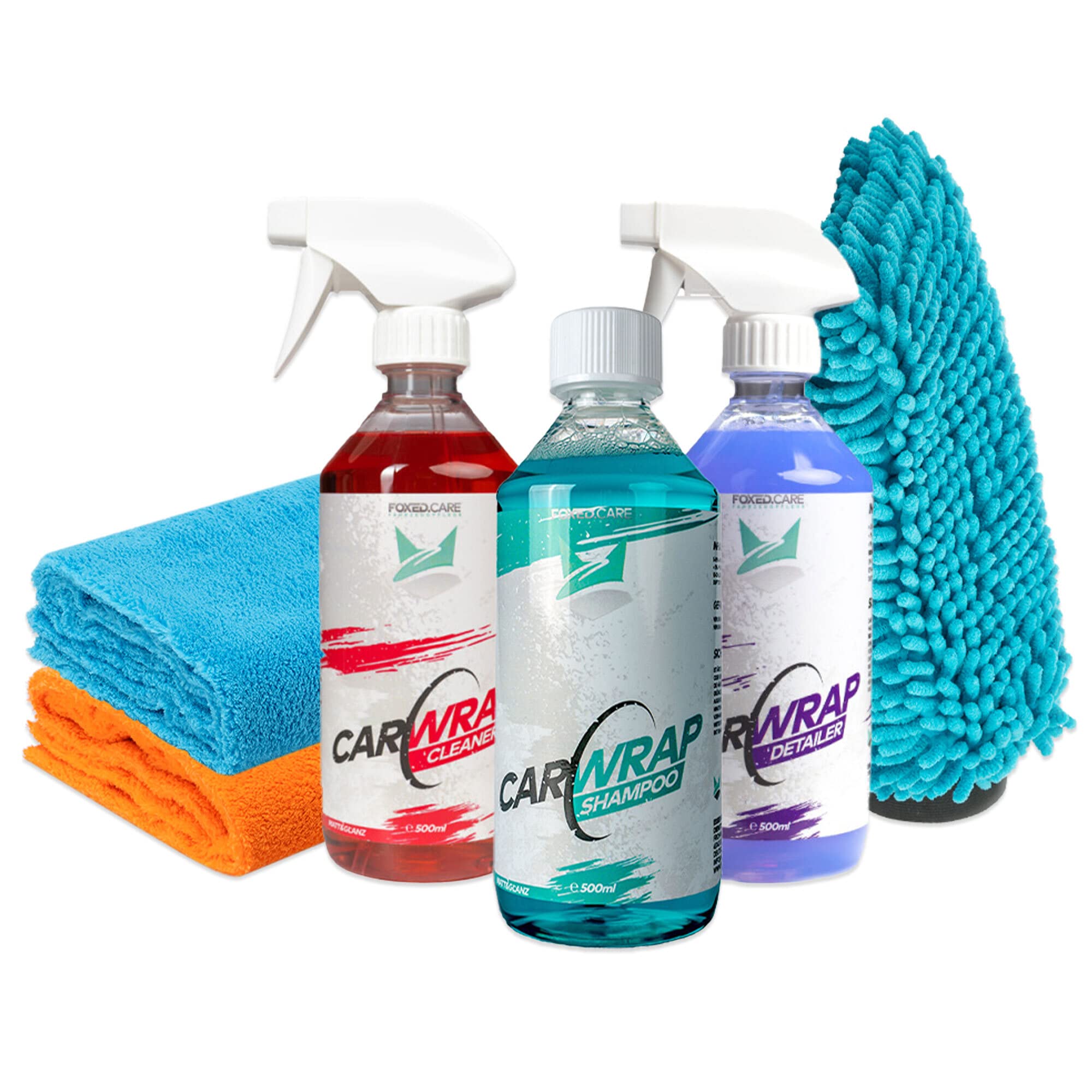 Foxed Care Car Wrap Bundle - FoxedCare CarWrap Cleaner Folienreiniger ...