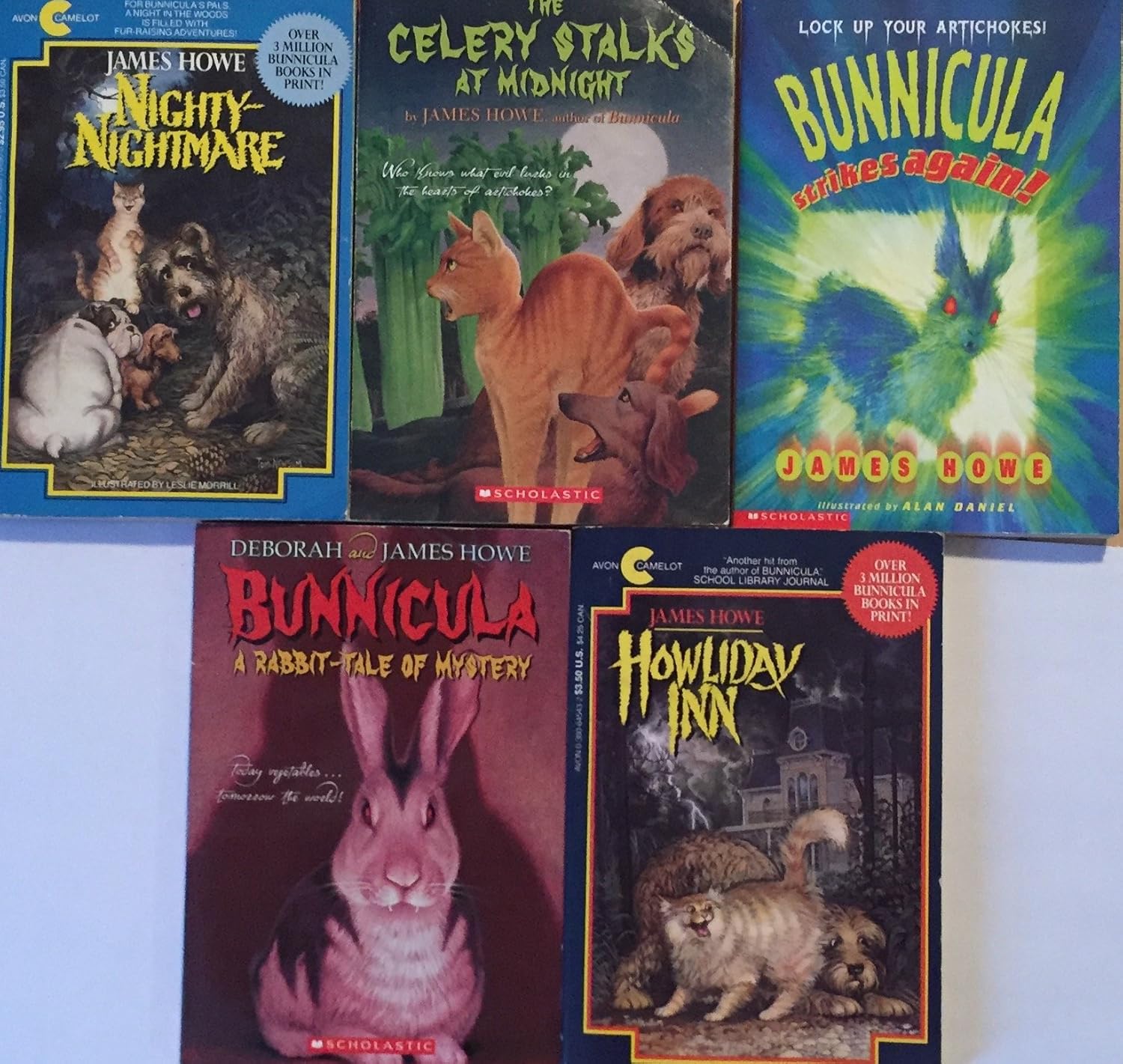 James Howe Bunnicula Series Set of 5 Books: James Howe: 0746278847359 ...