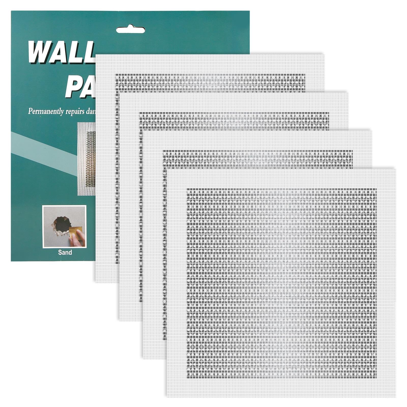 4pcs Drywall Patches, 8x8 Inch Self Adhesive Wall Hole Repair Patches ...
