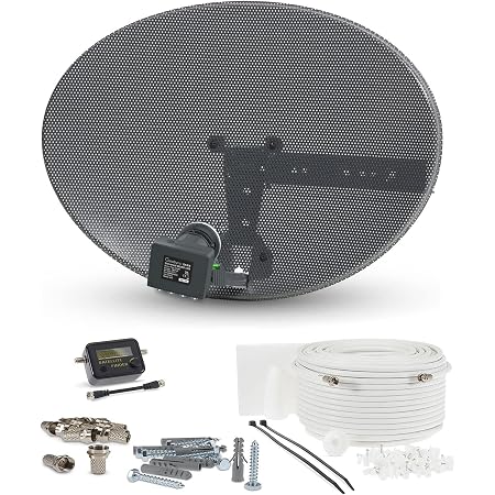 SSL Satellites Zone 2 Satellite Dish & Quad Lnb for Sky / FreeSat ...
