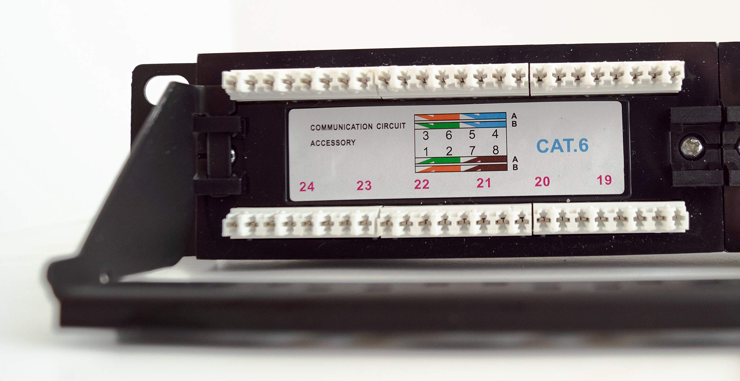 iONZ 24 Port 1U Rack Mountable CAT6 Patch Panel Backwards compatible ...