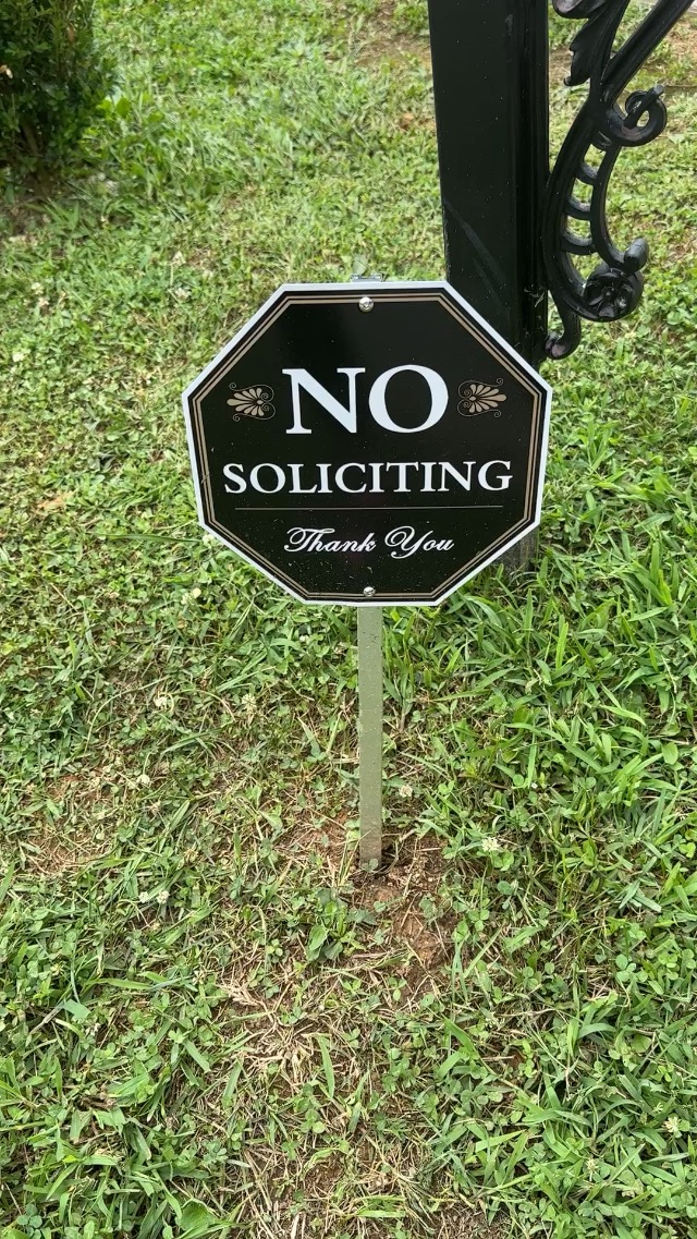 Watch Yard Sign No Soliciting on Amazon Live
