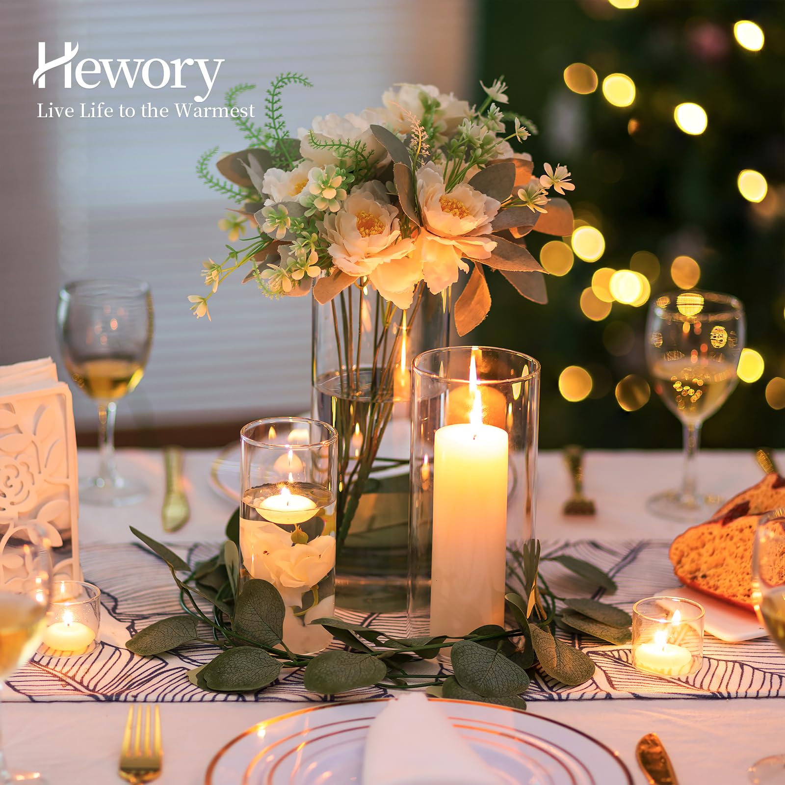 Wedding table decorations hurricane lamps | Honestweddingadvice.com