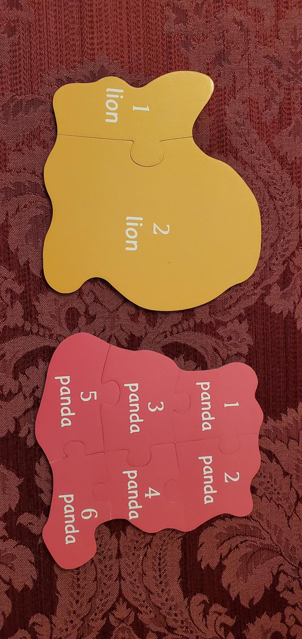 Amazon.com: 12 Pack Realistic Animal Puzzles, 48 Pieces Step-by-Step ...