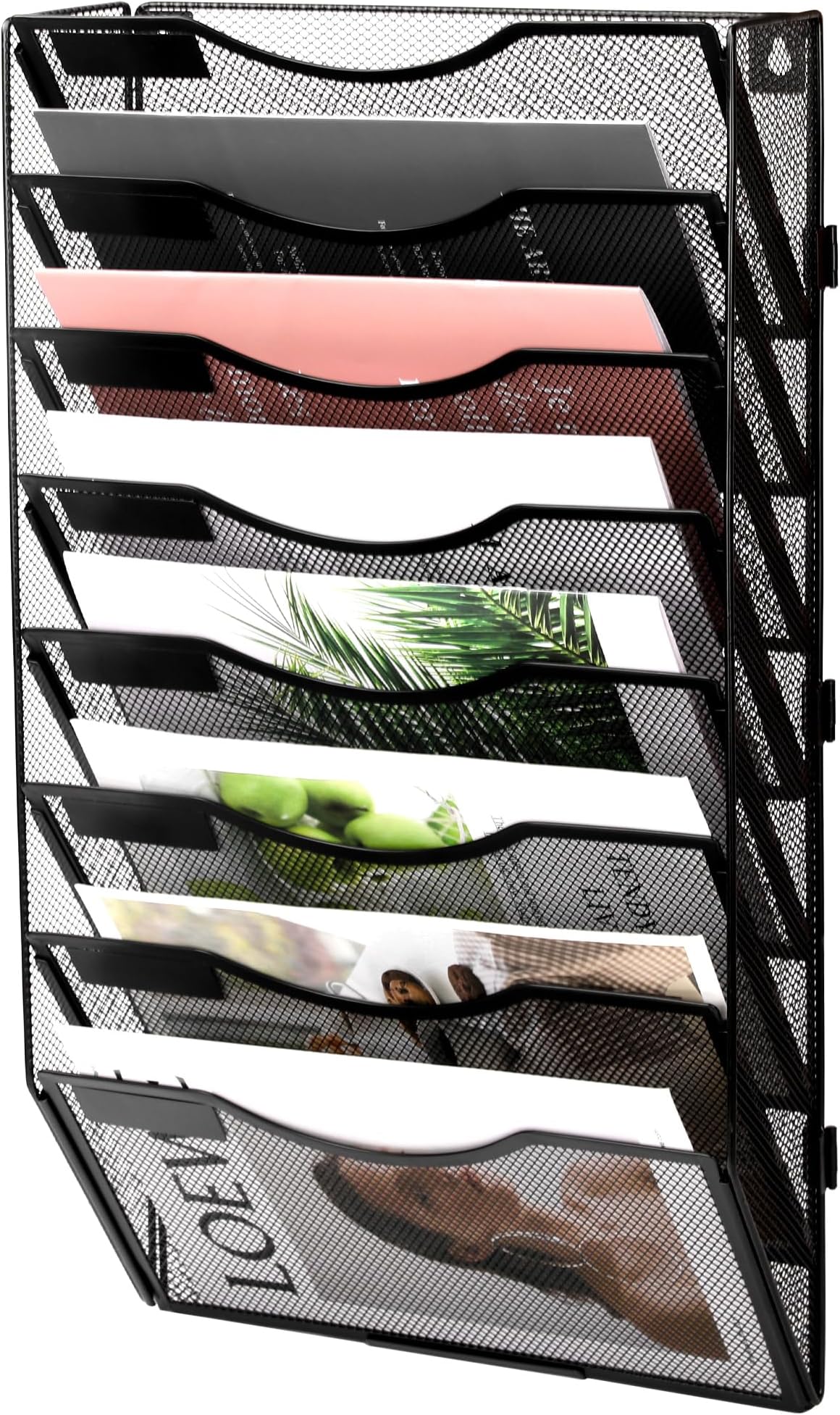 Amazon.com : ideallife 8 Pockets Mesh Wall File Holder Organizer Office ...