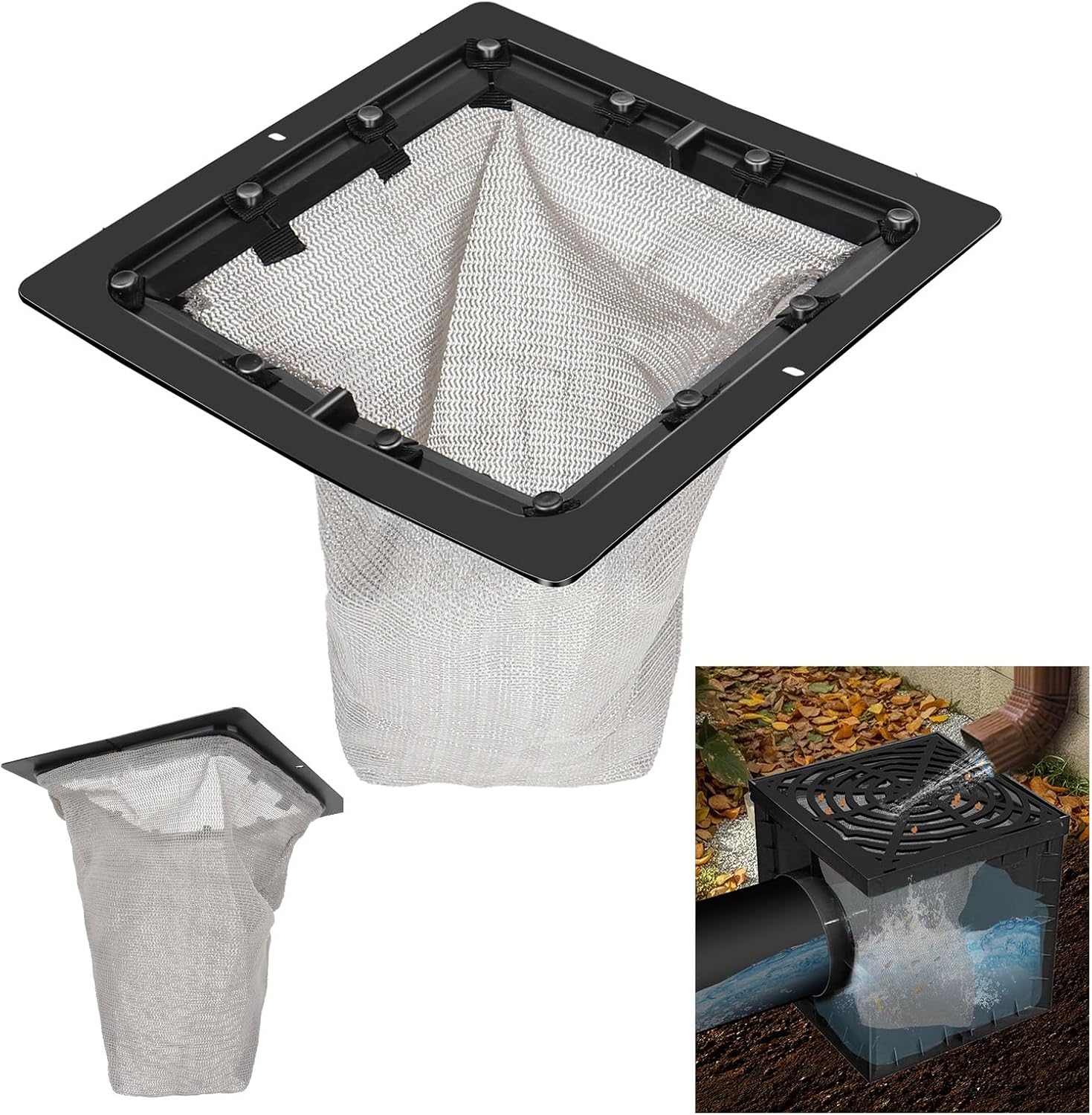 Catch Basin Drain Filter, Square Catch Basin Drain Filter for 12 Inch ...