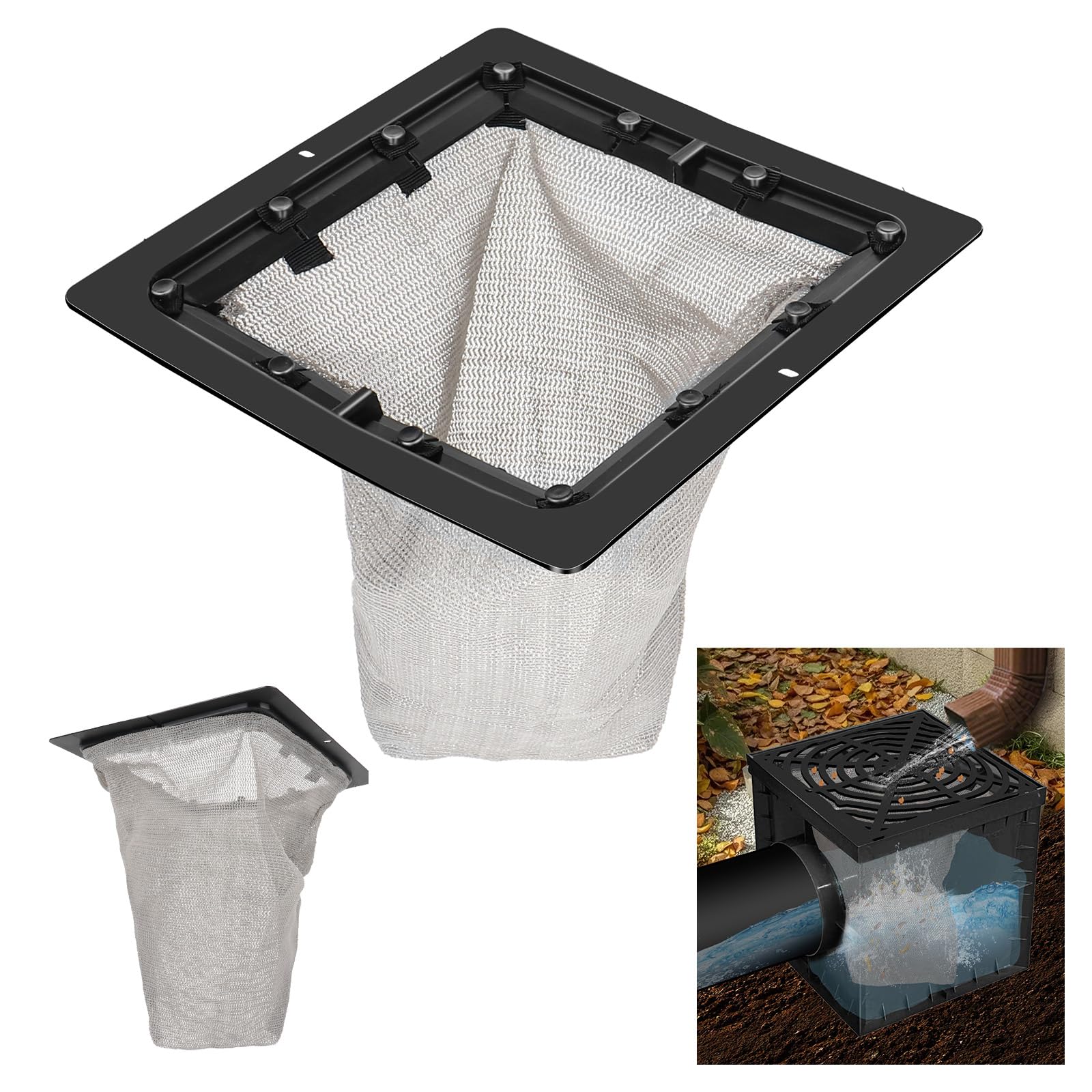 Catch Basin Drain Filter, Square Catch Basin Drain Filter for 12 Inch ...