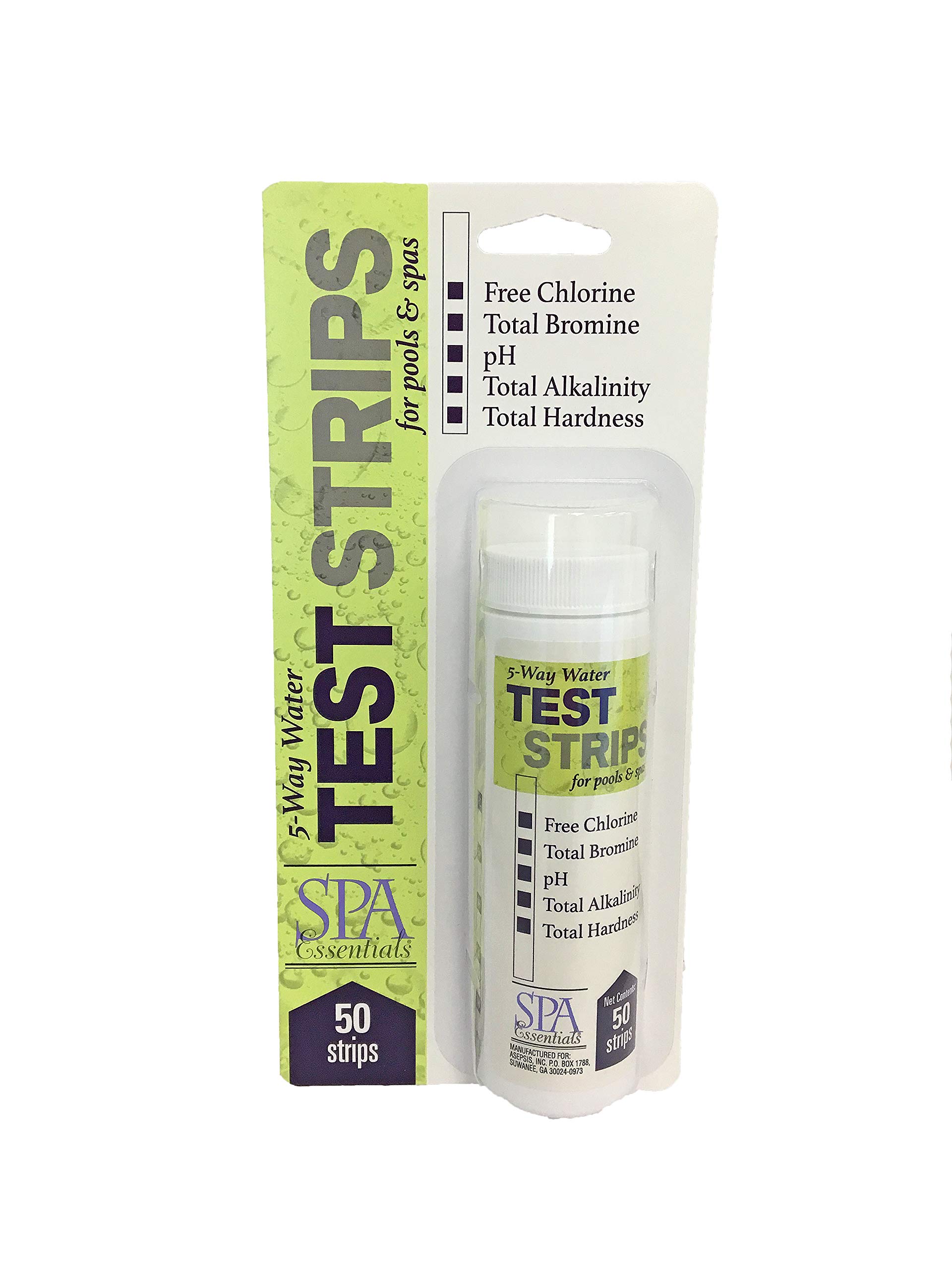 Amazon.com : Spa Essentials 5-Way Test Strips 50 Strips : Patio, Lawn ...
