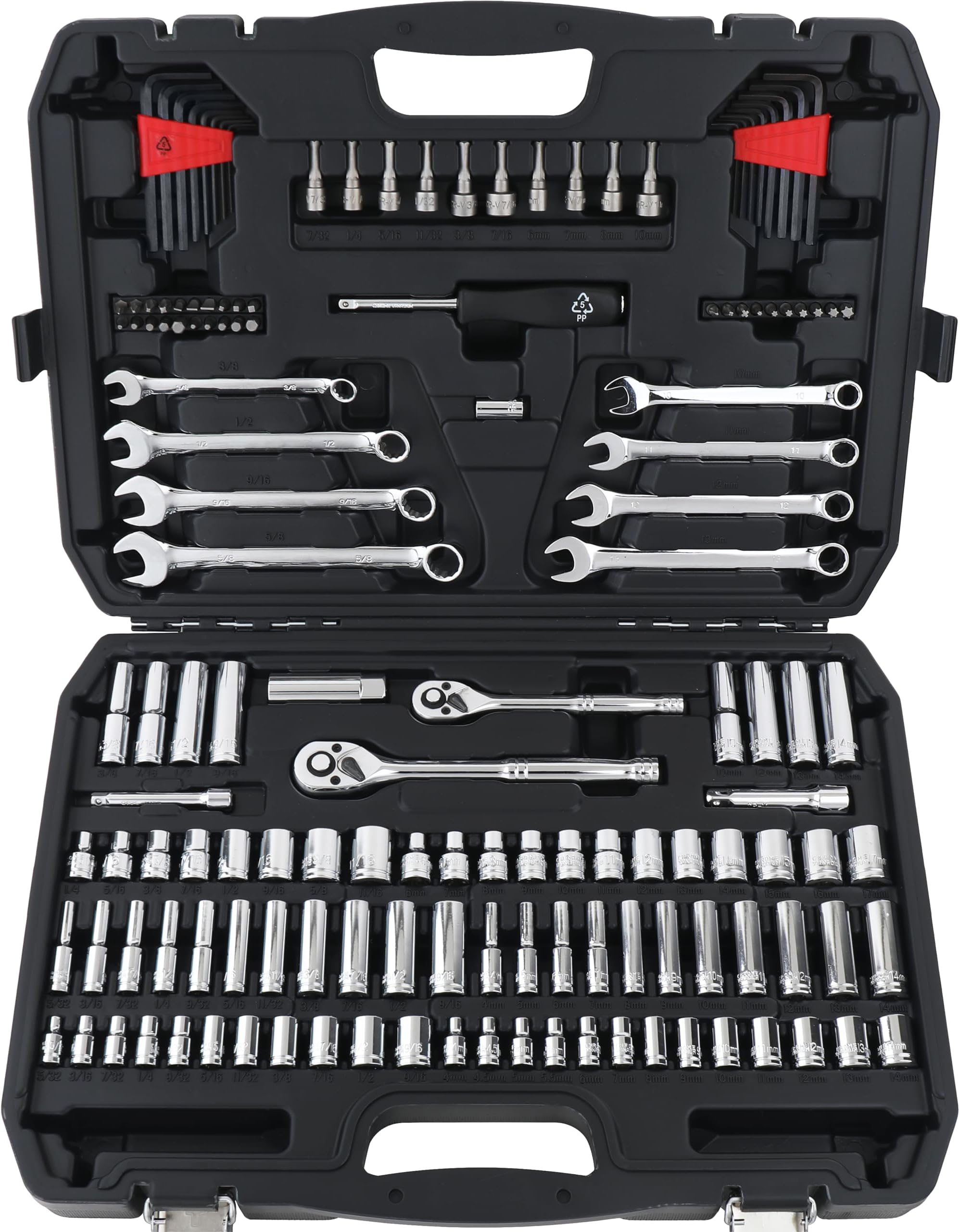 Amazon.com: CRAFTSMAN Mechanics Tool Set, 256-Piece Hand Tool and ...