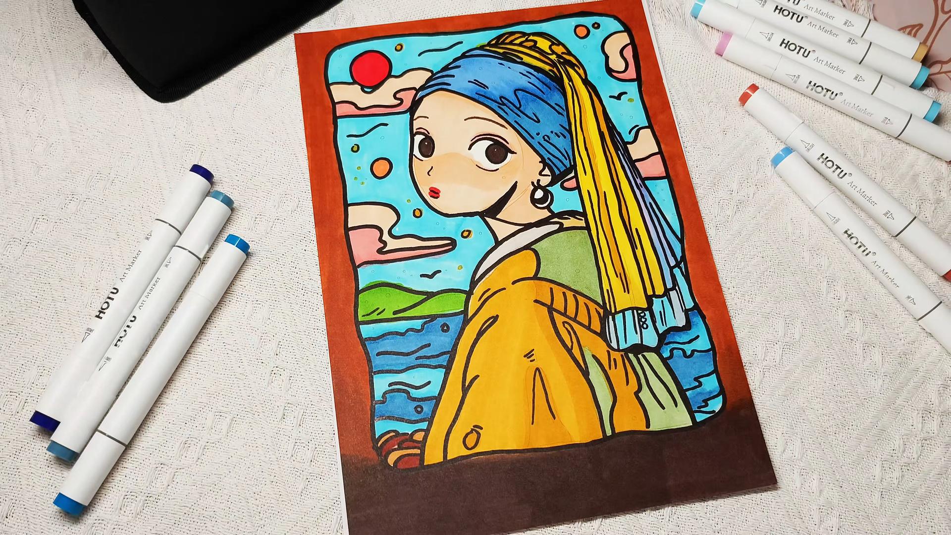 Watch Create art with HOTU 50 - color alcohol markers on Amazon Live