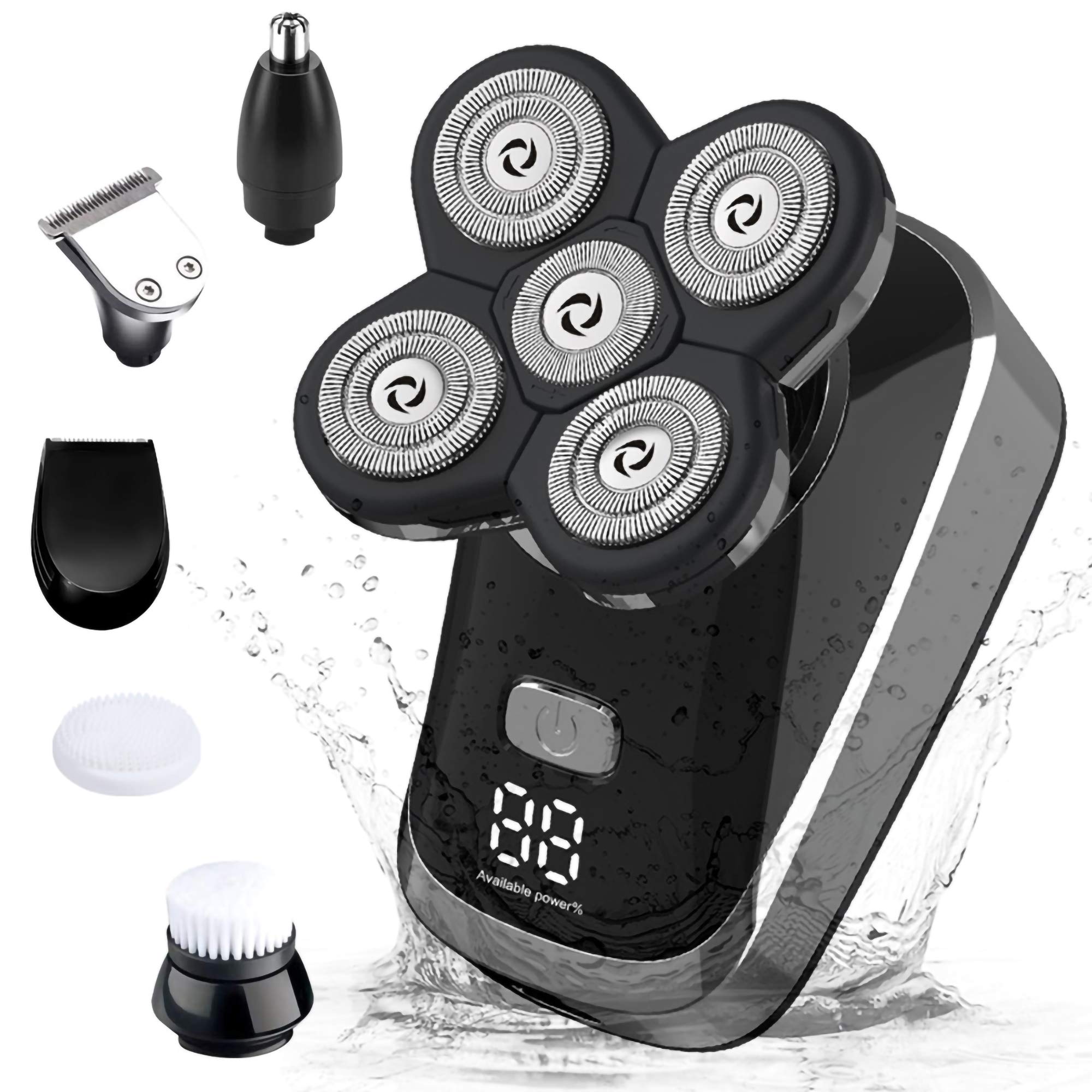 SURKER Mens Electric Shaver Razor 6 in 1 Cordless Bald Head Shaver ...