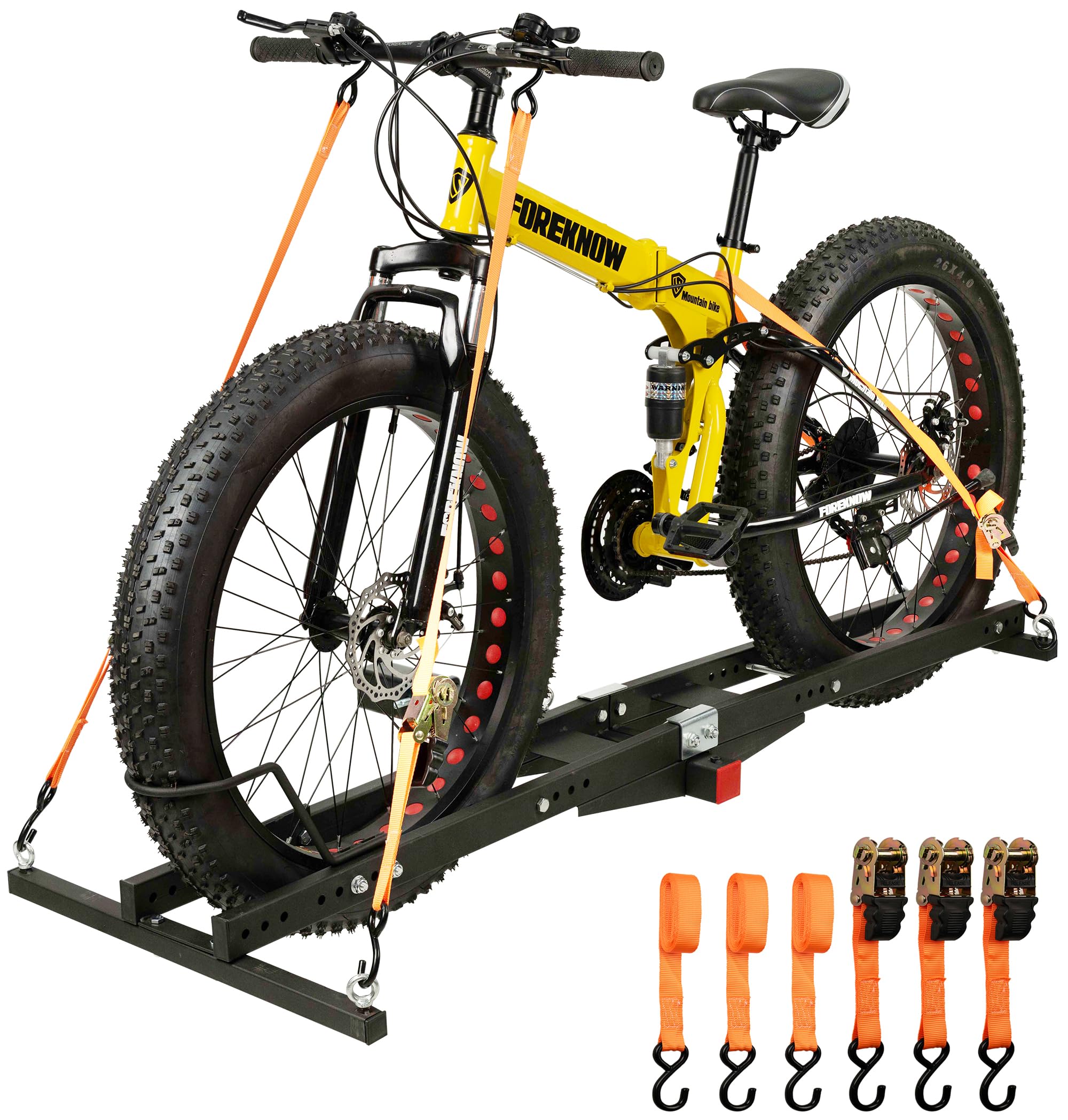 Amazon.com: MEEVIZ e-Bike Rack for Tow Hitch, Fat Tire Hitch Bike Rack ...