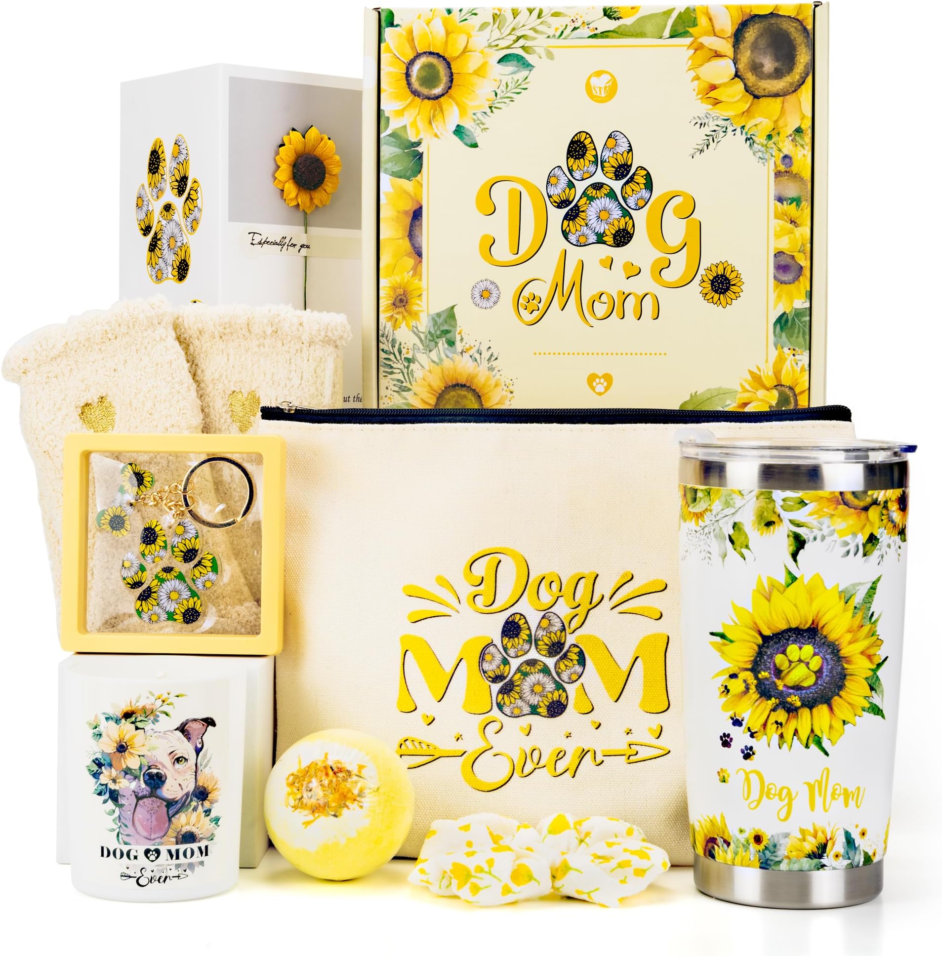 Amazon.com: Dog Mom Gifts for Women,Dog Themed Gift Basket - Birthday ...