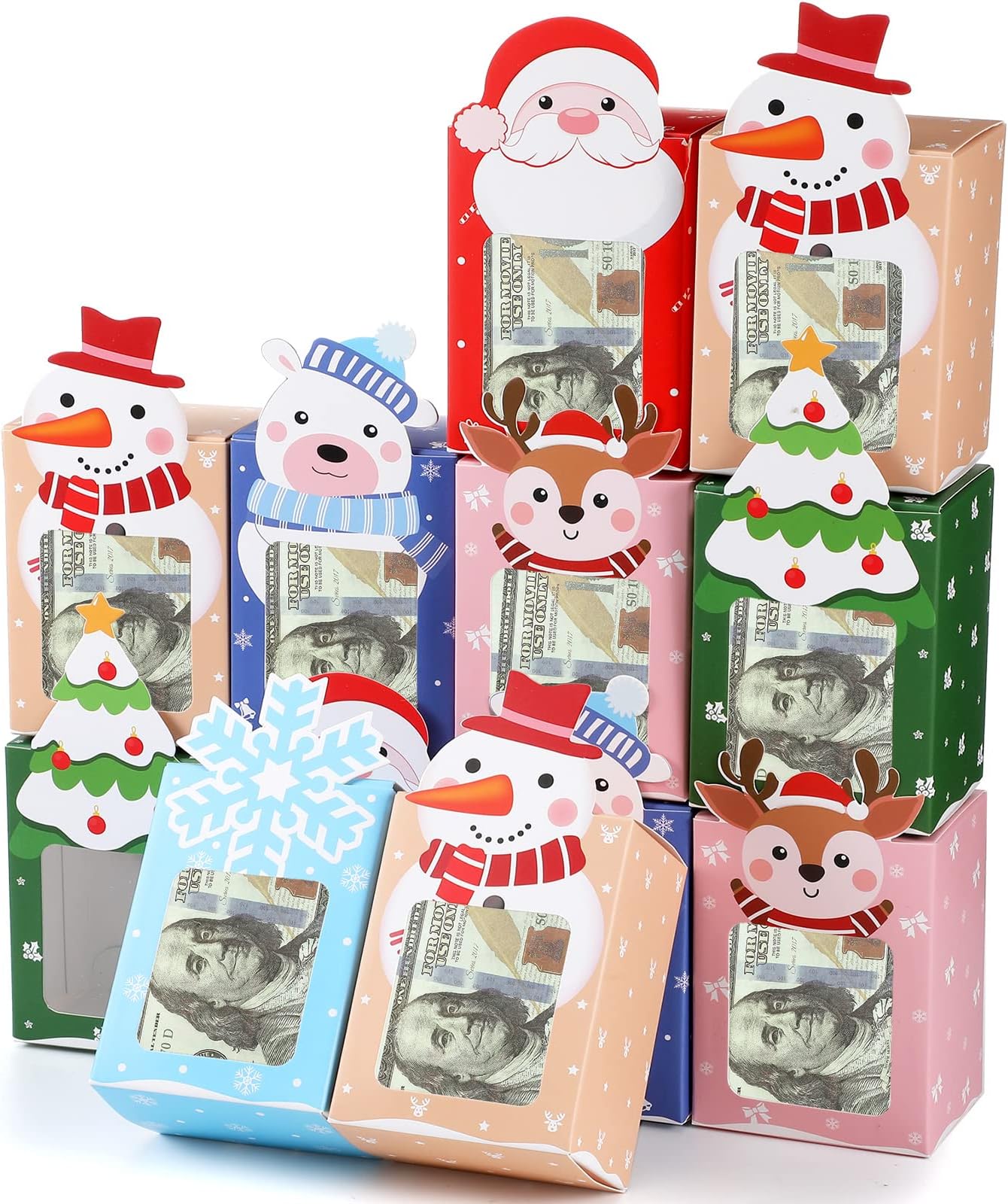 Amazon.com: Eaasty 18 Count Christmas Cash Gift Boxes for Gifting Money ...