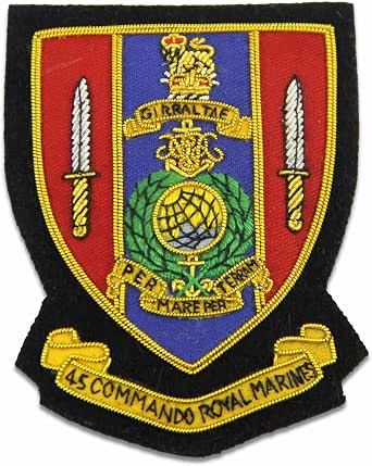 45 Commando Blazer Badge Red/Black | Amazon.com