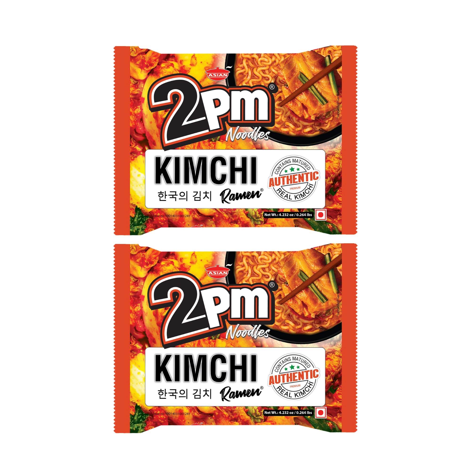 2pm Kimchi Korean Ramen Contains Matured Authentic Real Kimchi Instant ...