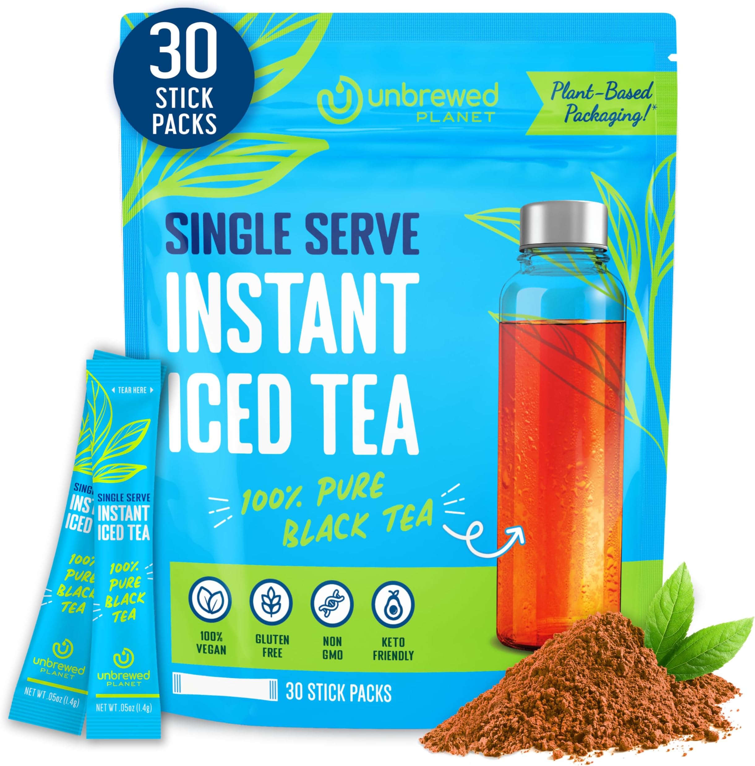 Amazon.com: Lipton Unsweetened Decaffeinated Instant Tea Mix, 30 Quarts ...