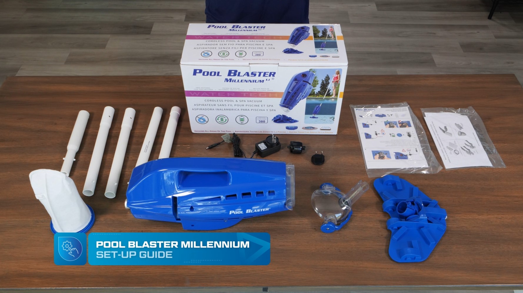 Watch POOL BLASTER Millennium Cordless Pool Vacuum - How to Set Up on ...