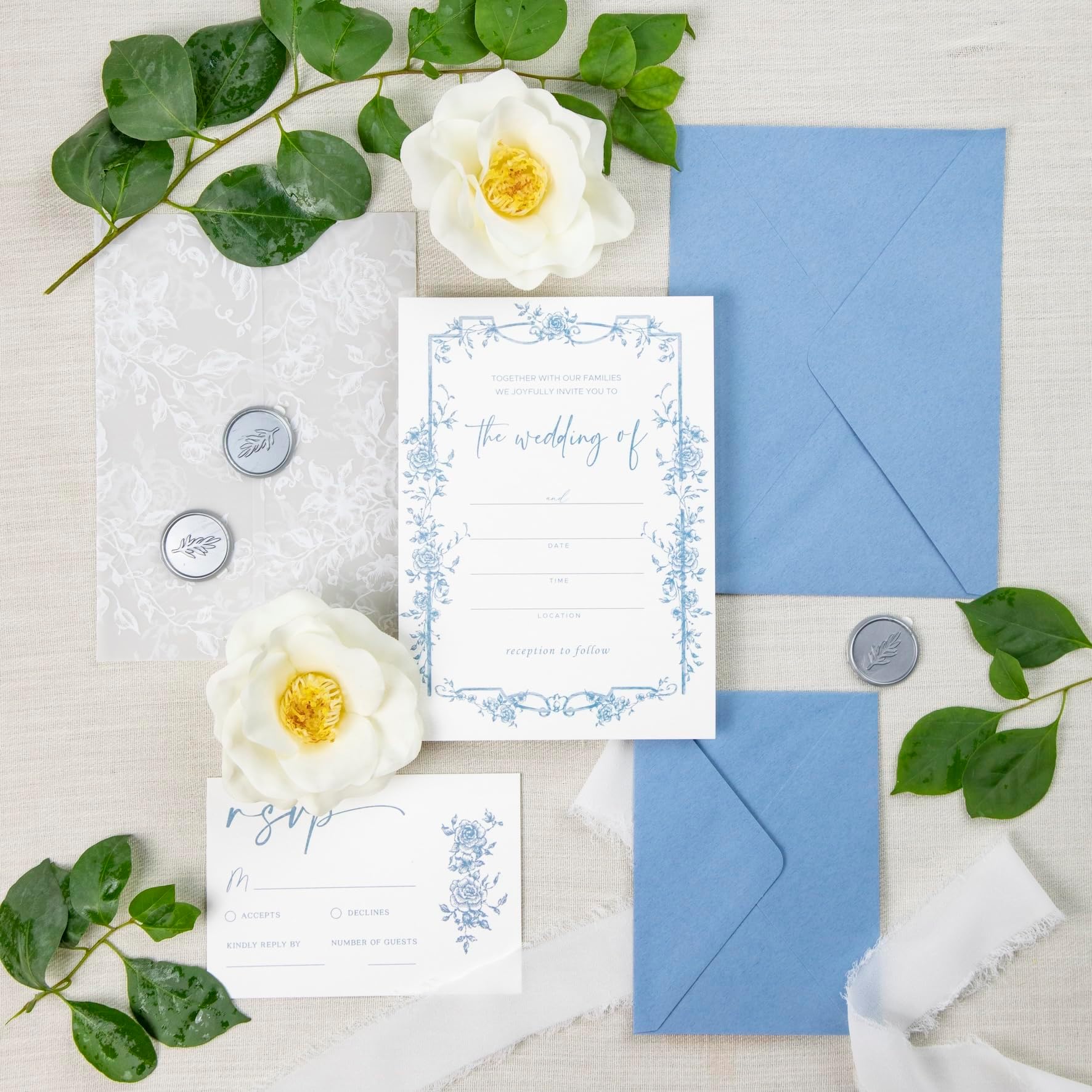 Amazon.com : 30 Set Wedding Invitations With Envelopes and Rsvp Cards ...