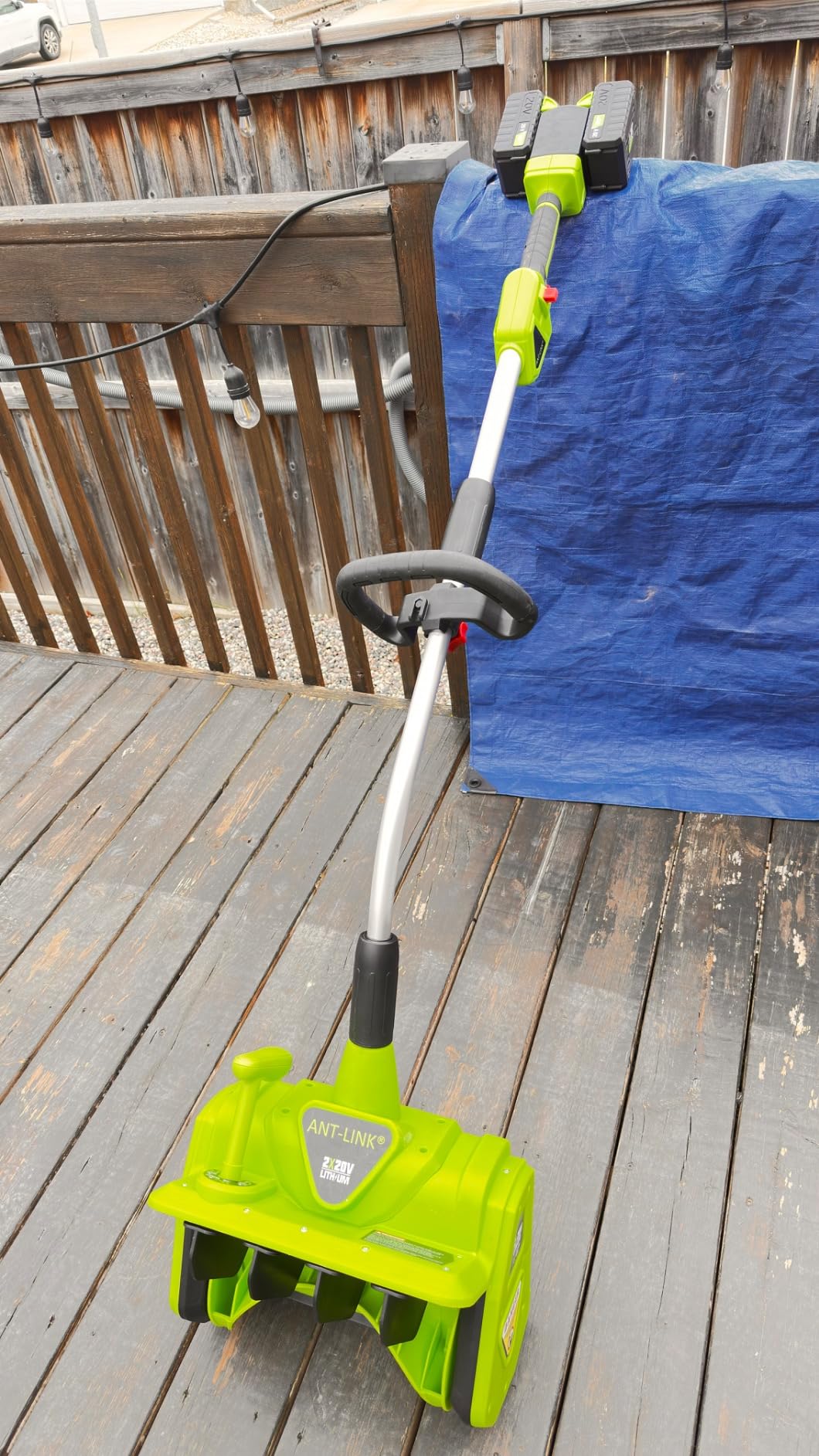 Ant-Link Pelle à neige électrique sans fil, 33,5 cm, 40 V 4,0 Ah ...