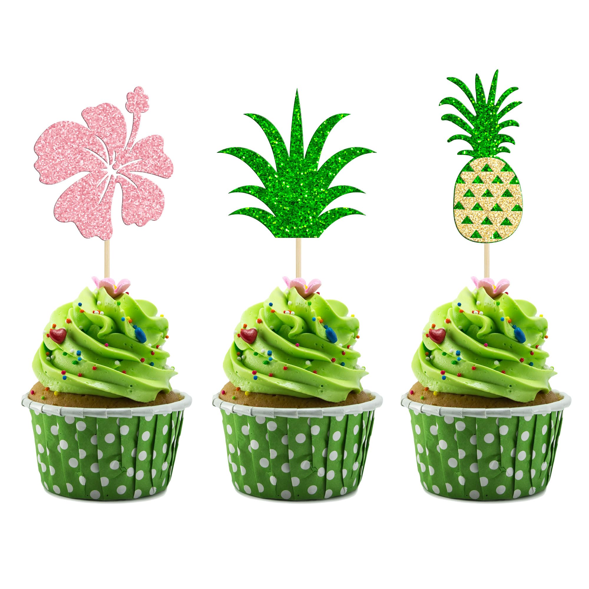 Pineapple Flower Cupcake