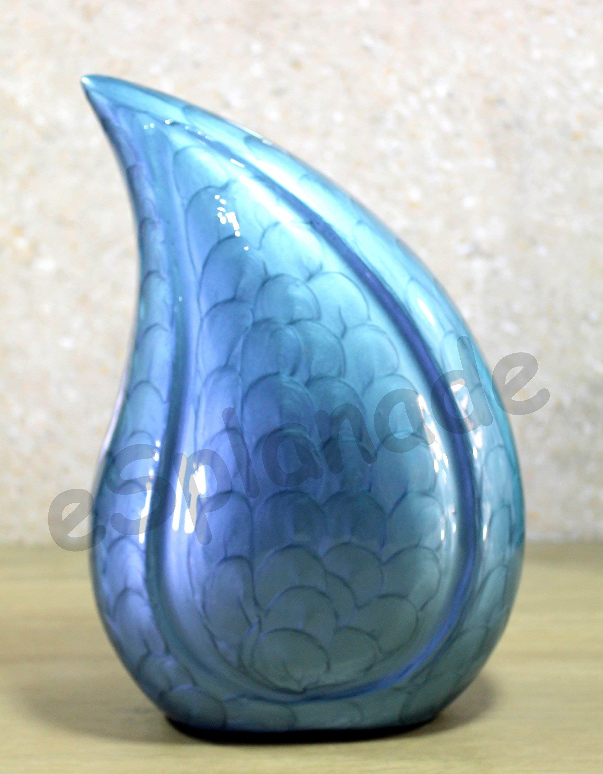 Amazon.com: eSplanade Metal Cremation Urn Memorial Jar Pot Container ...