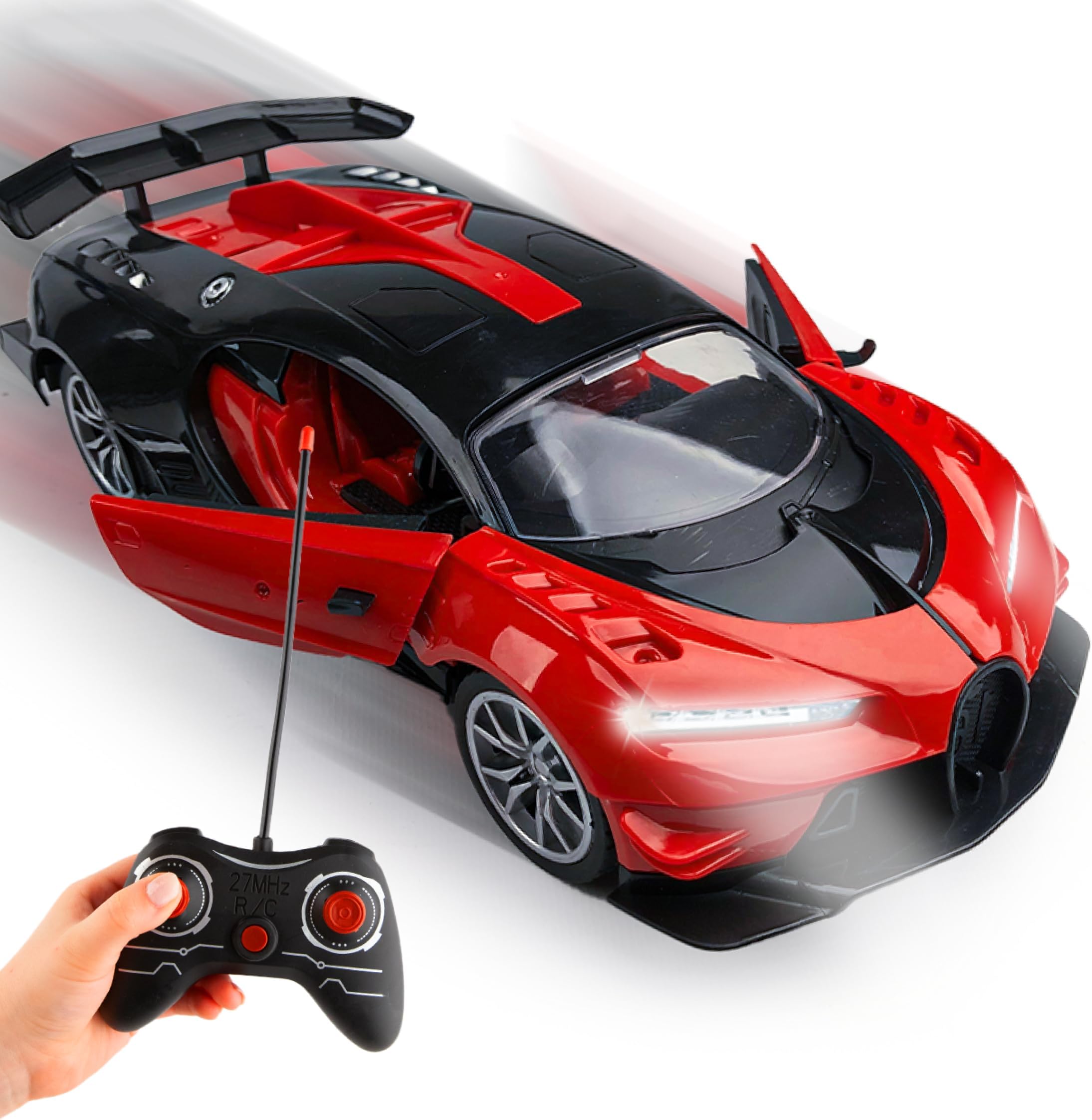 UNITRAIN Remote Control High Speed Drift Red Bugatti Car - Rechargeable ...