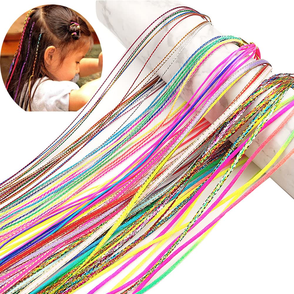 Amazon.com : Braiding Dreadlock Rope Strings for Hair Colorful Braided ...