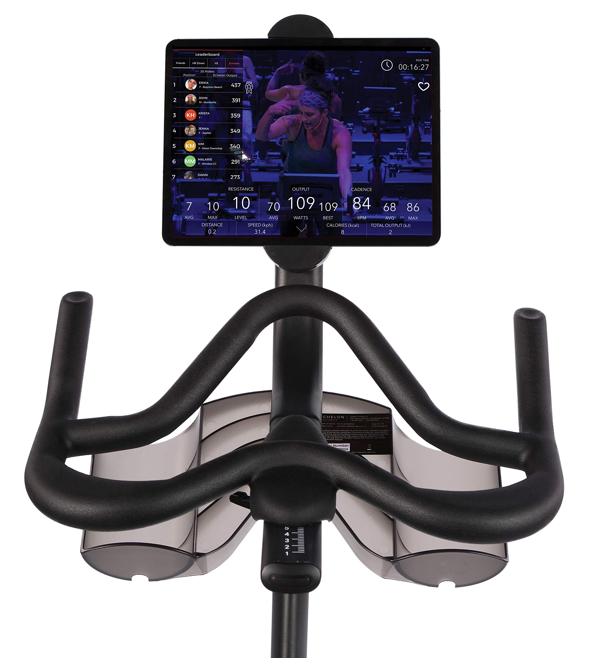 Echelon EX5 Smart Connect Fitness Bike, Black