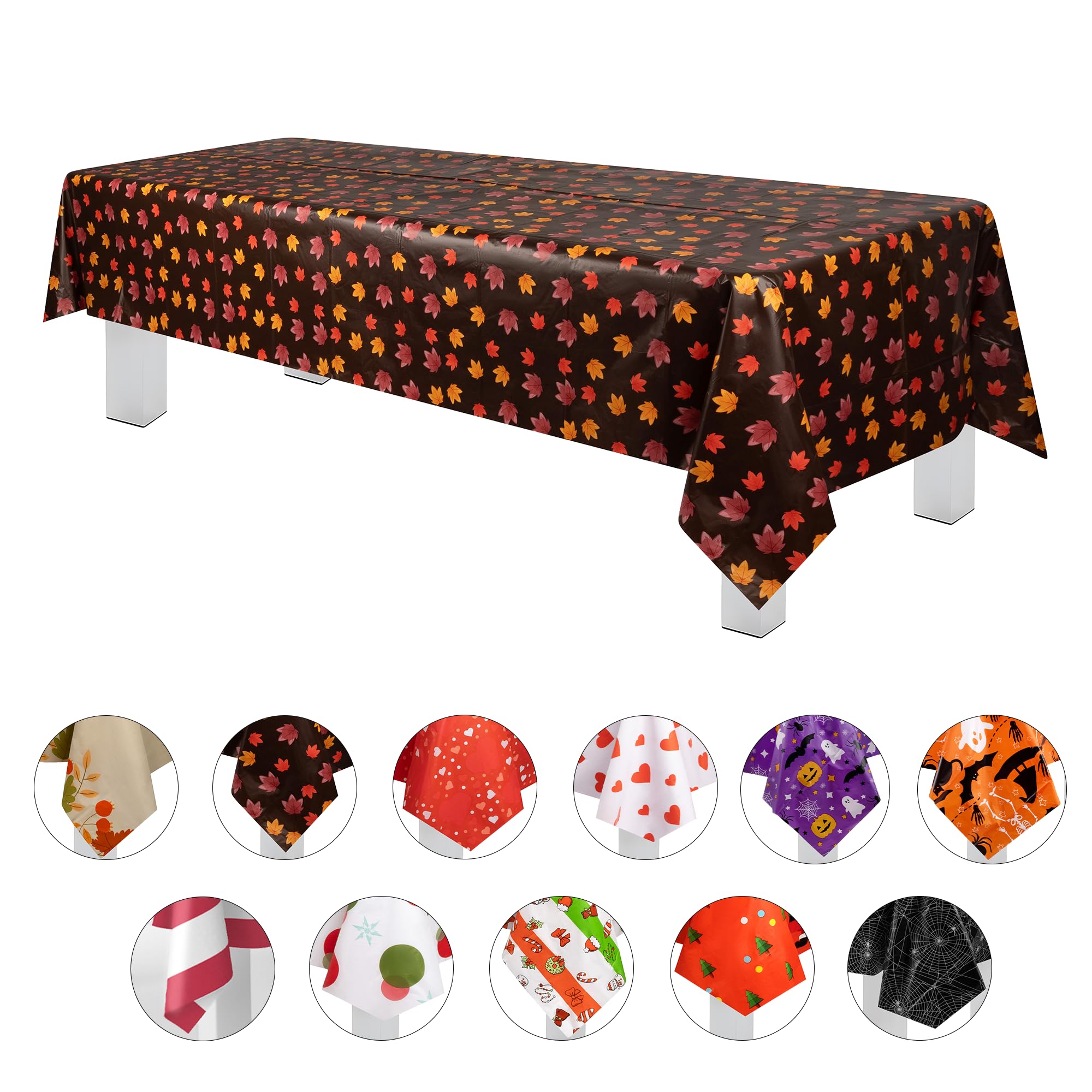 Snapklik.com : Thanksgiving Brown Fall 6 Pack Premium Disposable ...