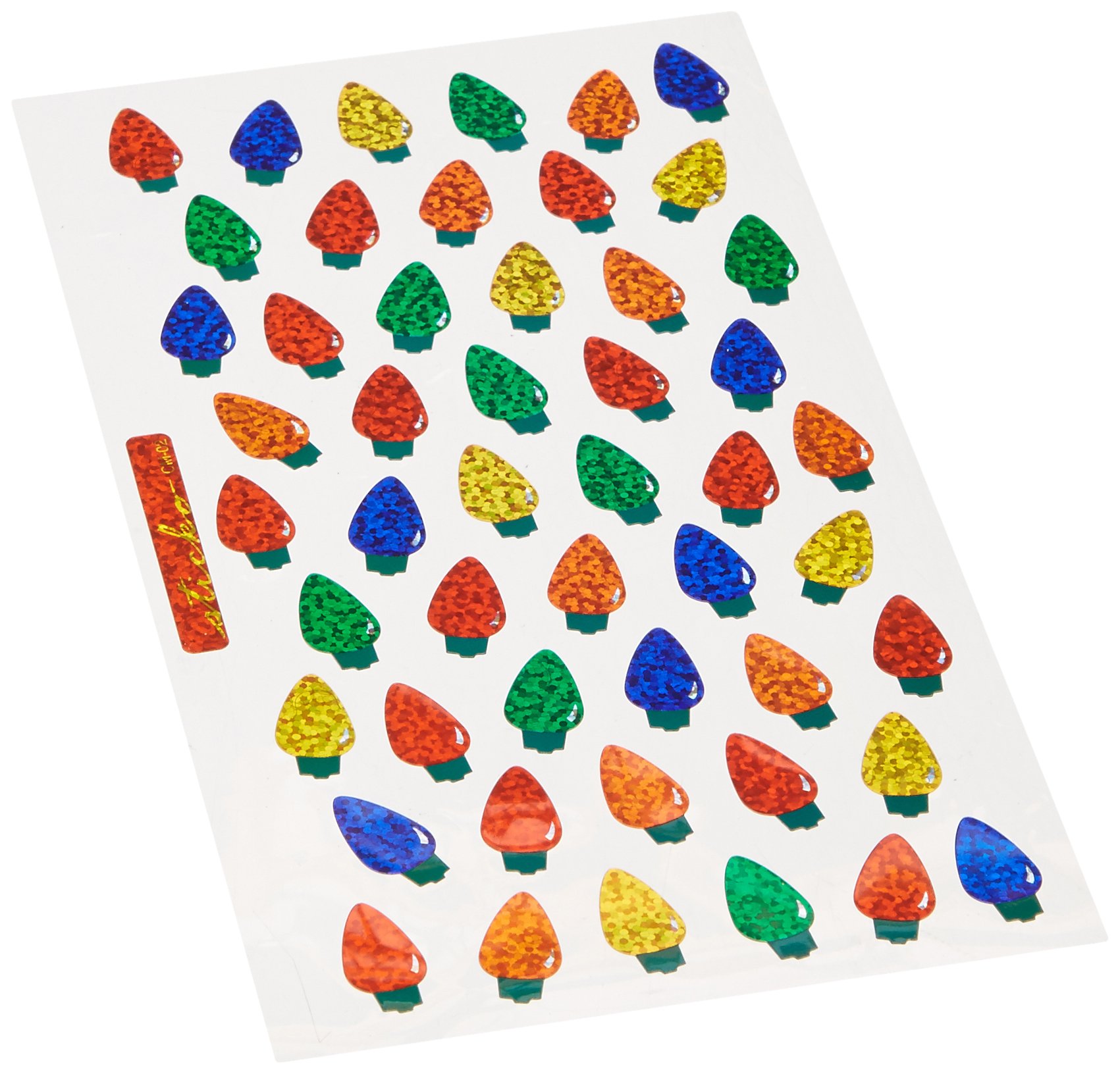 Amazon.com: Sticko Sticker Themed Christmas Lights, Holographic Sparkle