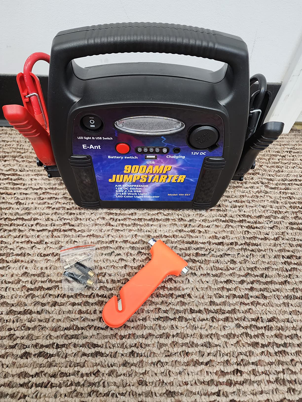$17/mo - Finance E-Ant Jump Starter with Air Compressor, 900A Peak Jump ...