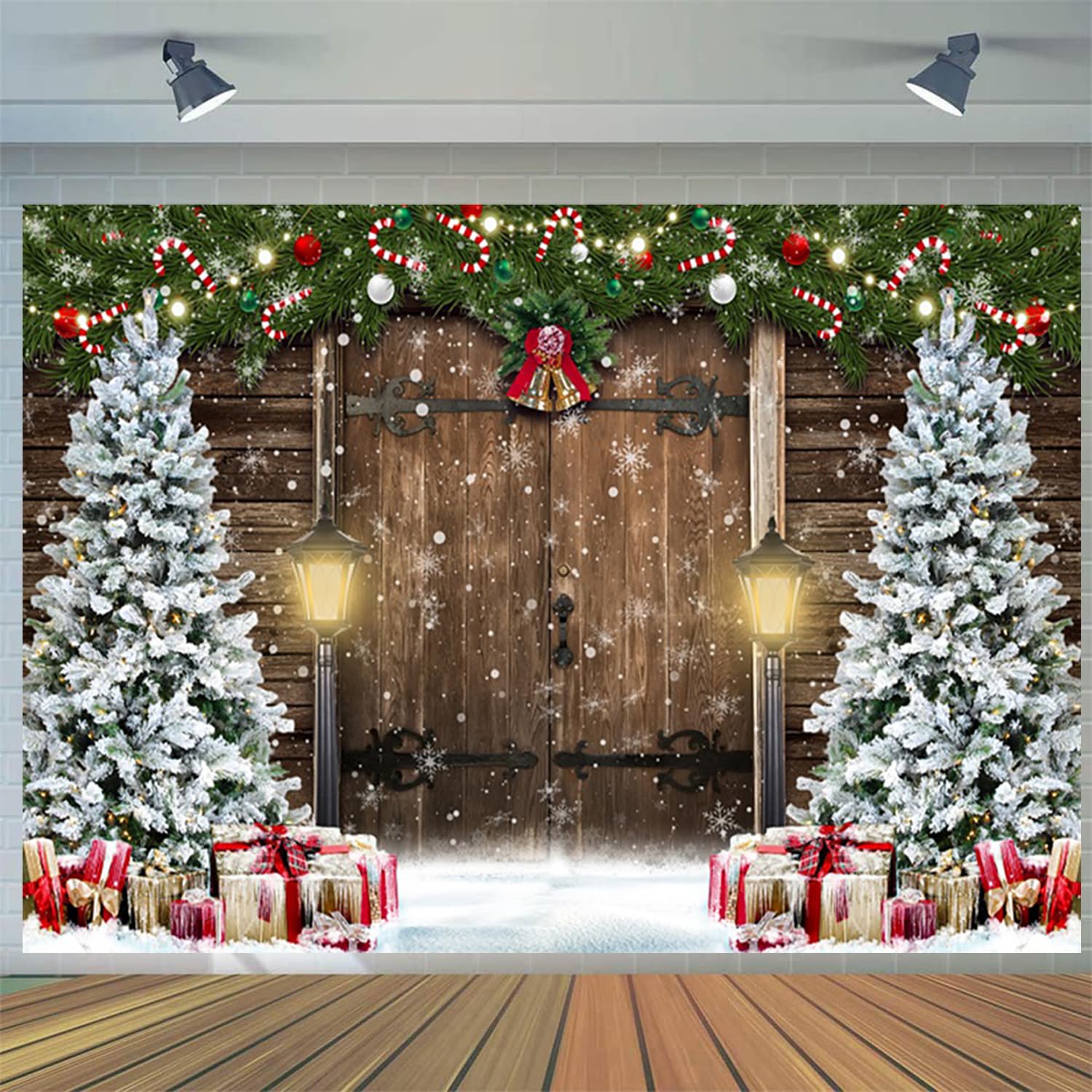 Rustic Christmas Photography Backdrops