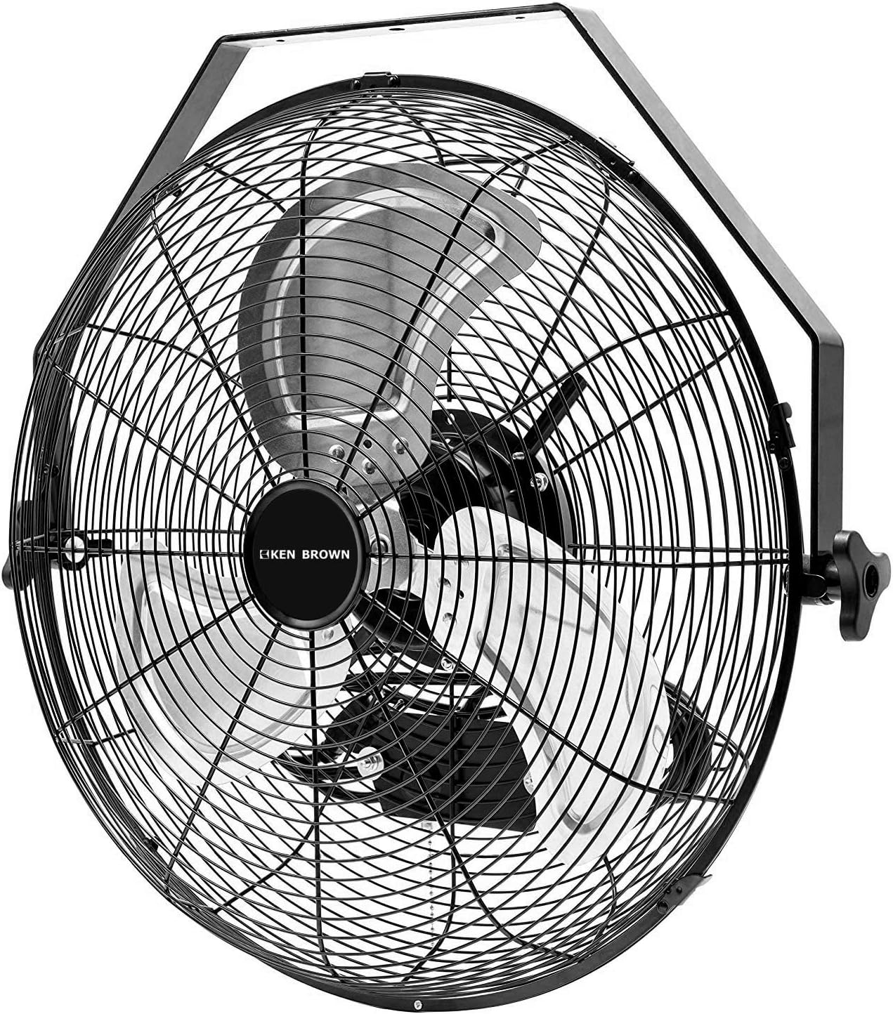 Amazon.com: KEN BROWN 18 Inch High Velocity Industrial Wall Mounted Fan ...
