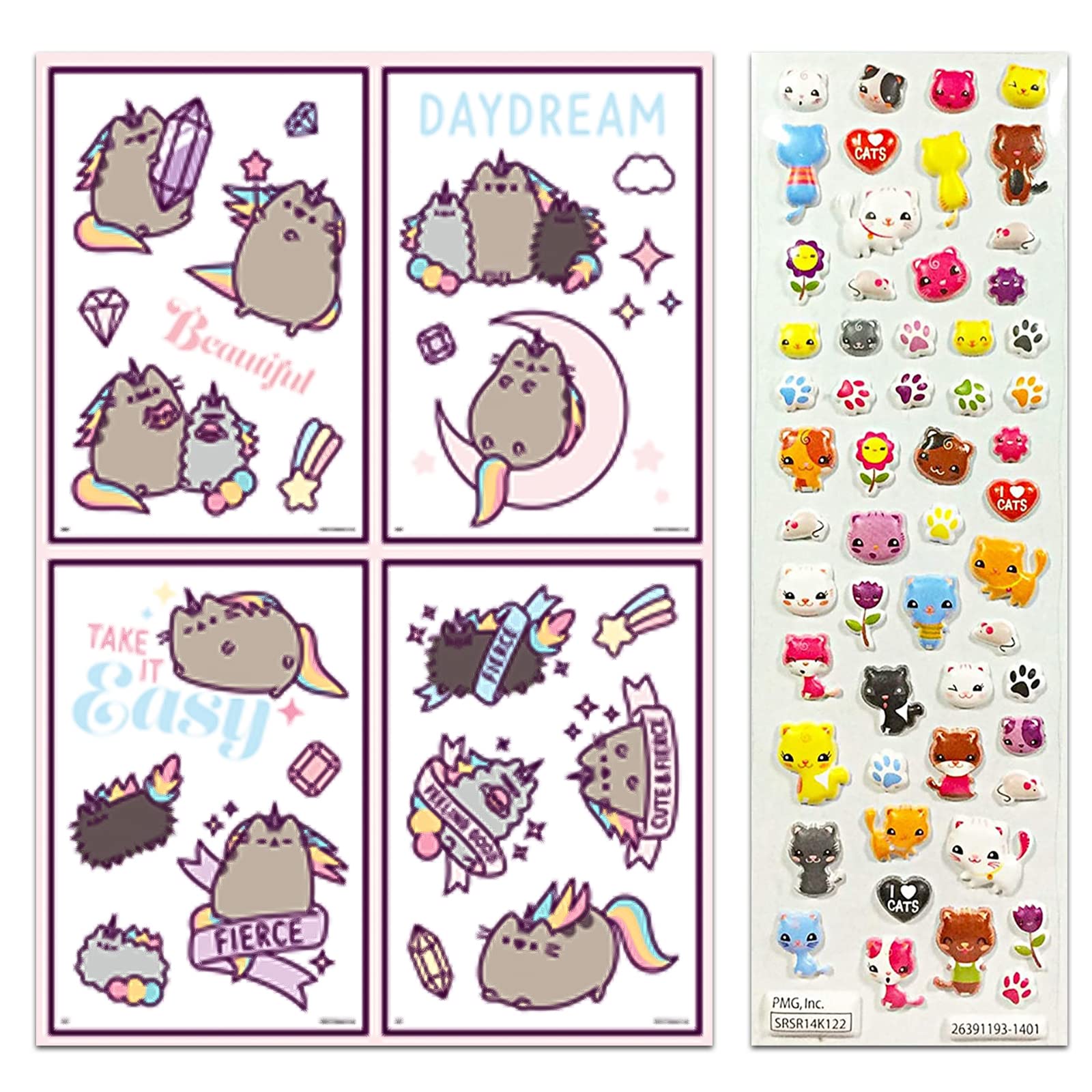 Buy Pusheen The Cat Device Decals Set - Bundle with 24 Assorted Pusheen ...