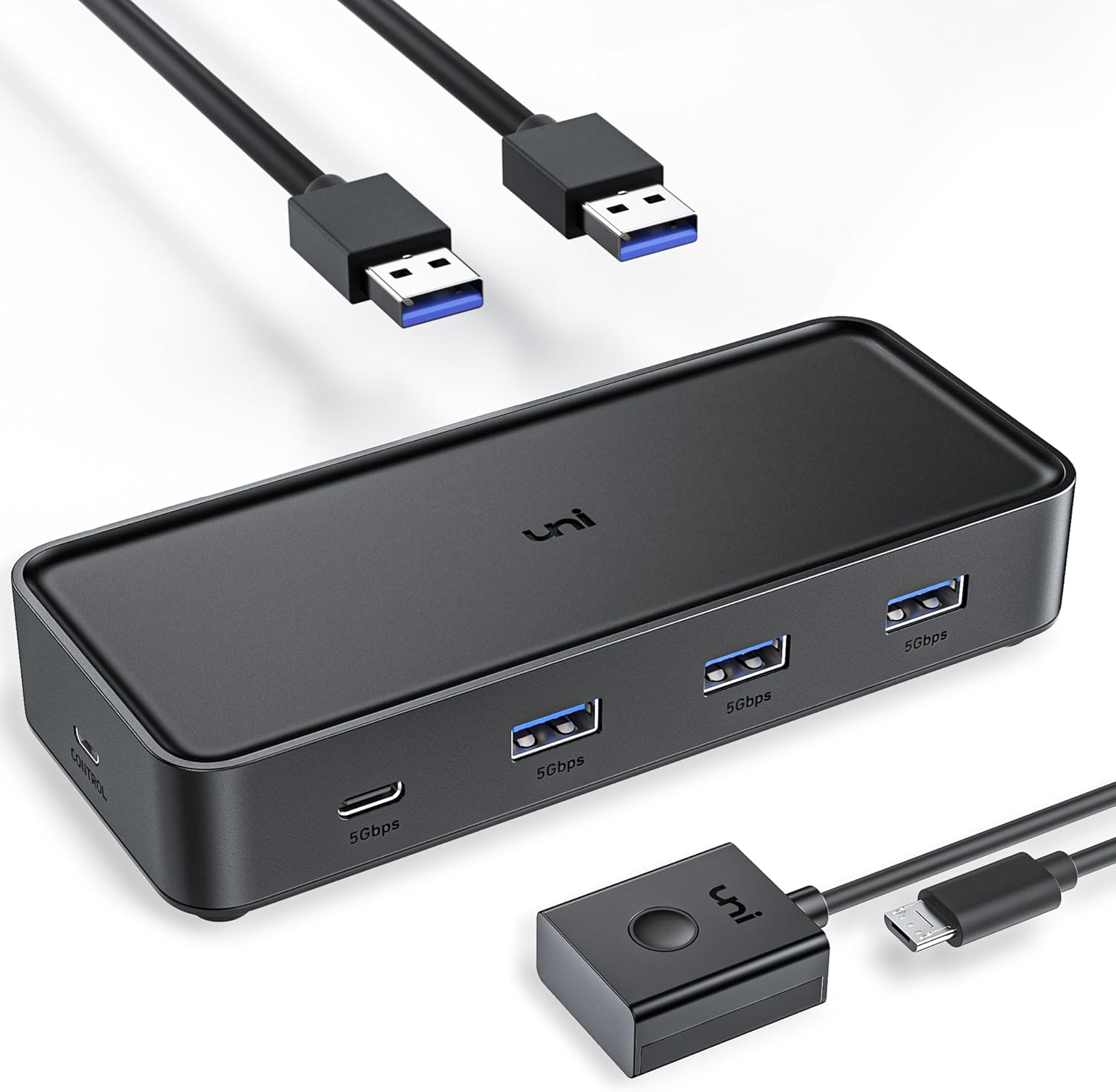 Amazon.com: uni USB Switch, USB Switcher to 2 Computers & Laptops, USB ...