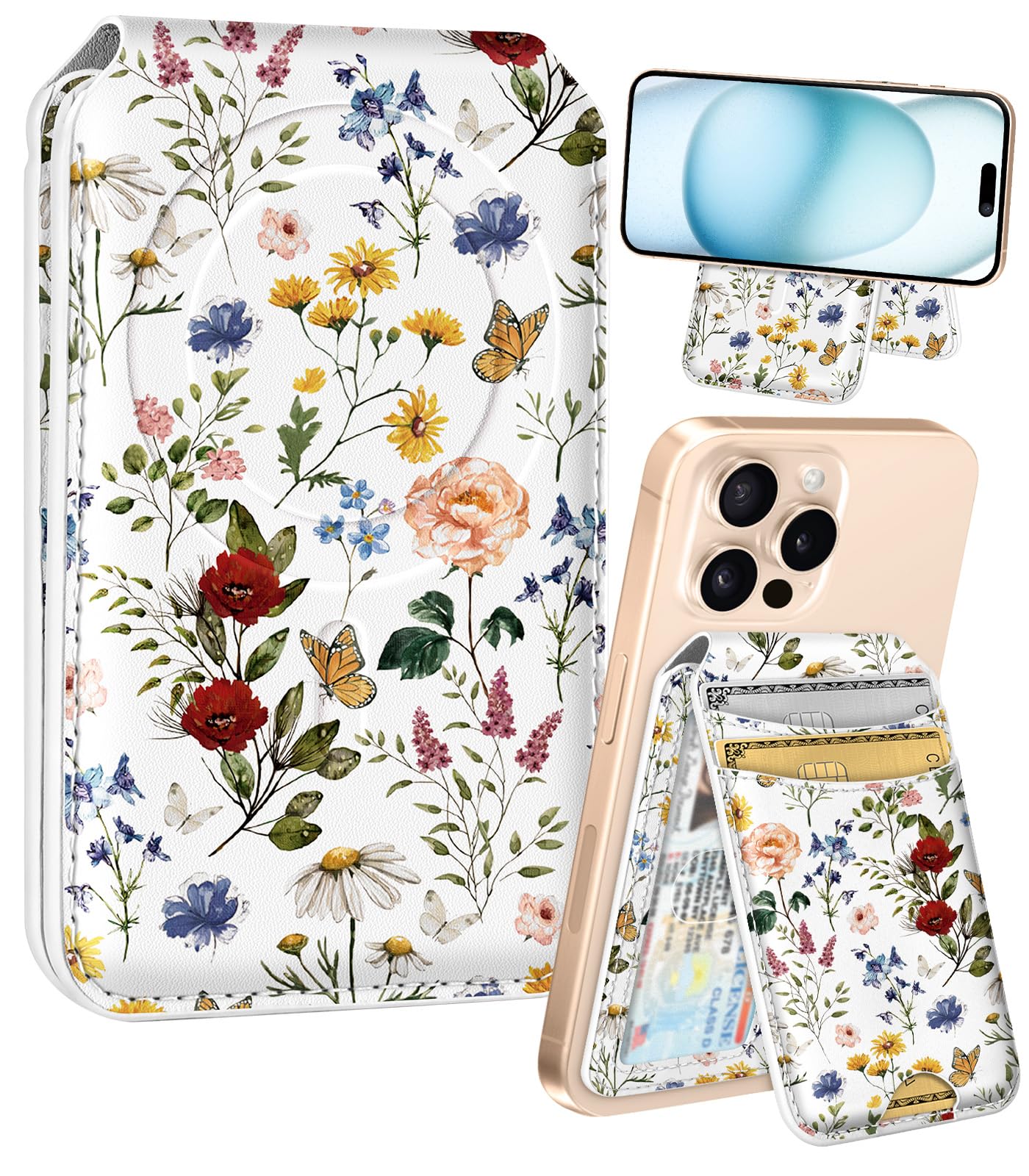 Amazon.com: Shorogyt Compatible with Magsafe Wallet for Magnetic Fold ...