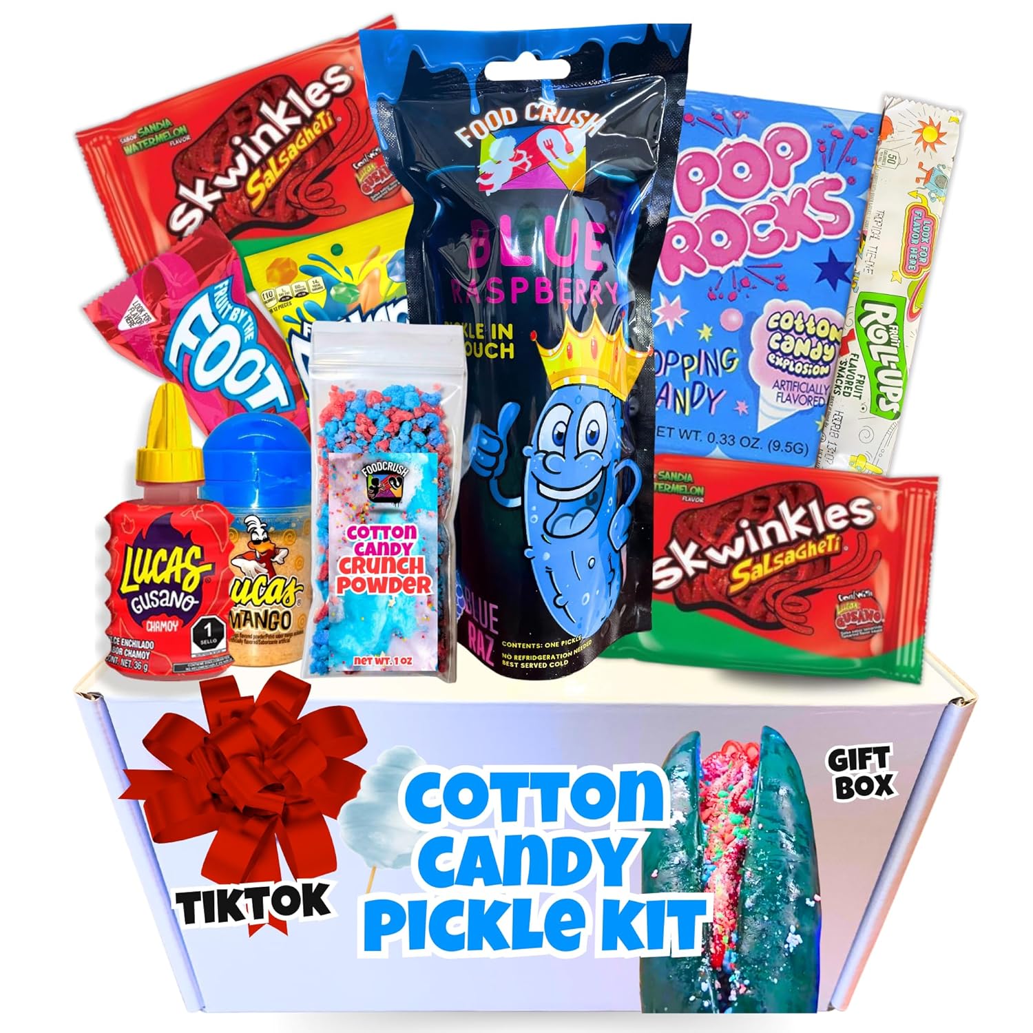 Amazon.com : Cotton Candy Pickle Kit Gift Box From Tiktok-With Cotton ...