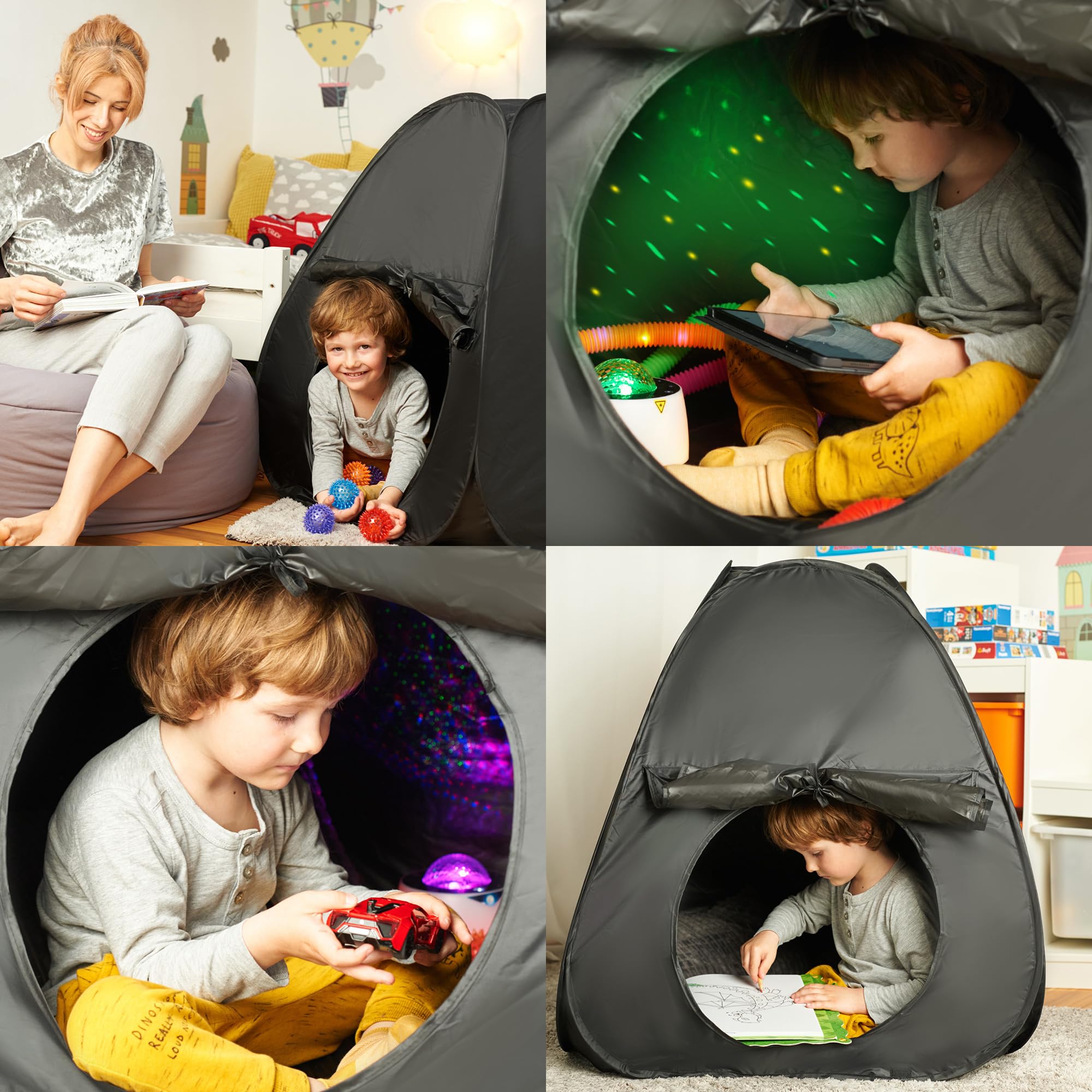 Snapklik.com : Sensory Tent Calm Corner To Play And Relax Toys For ...