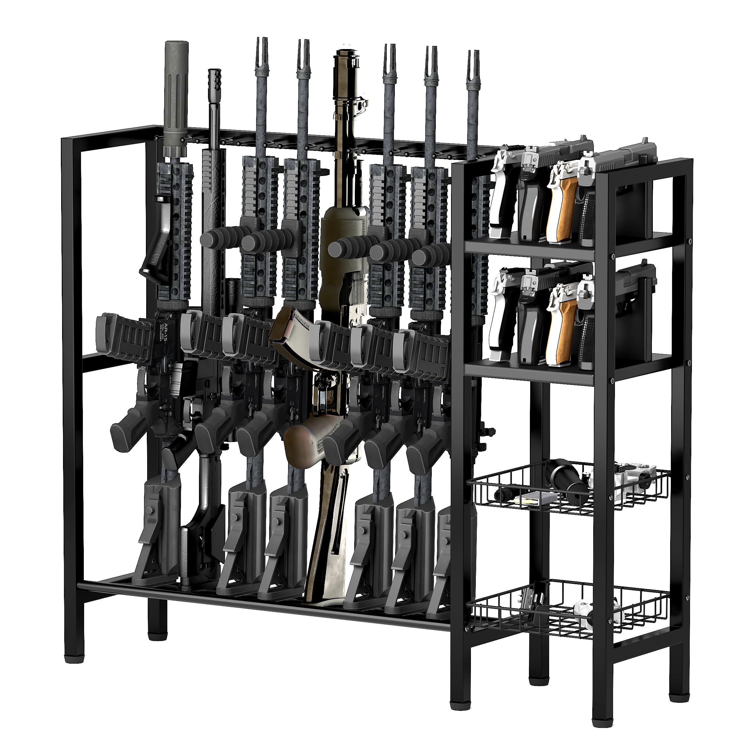 Amazon.com: SINKHANUN Floor Gun Rack Stand, Vertical Rifle Rack ...