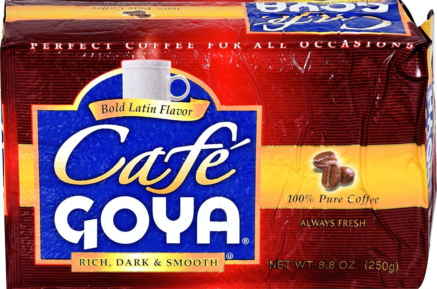 Amazon.com: Goya 100% Pure Latin Coffee, Rich, Dark & Smooth, 8.8 Ounce ...
