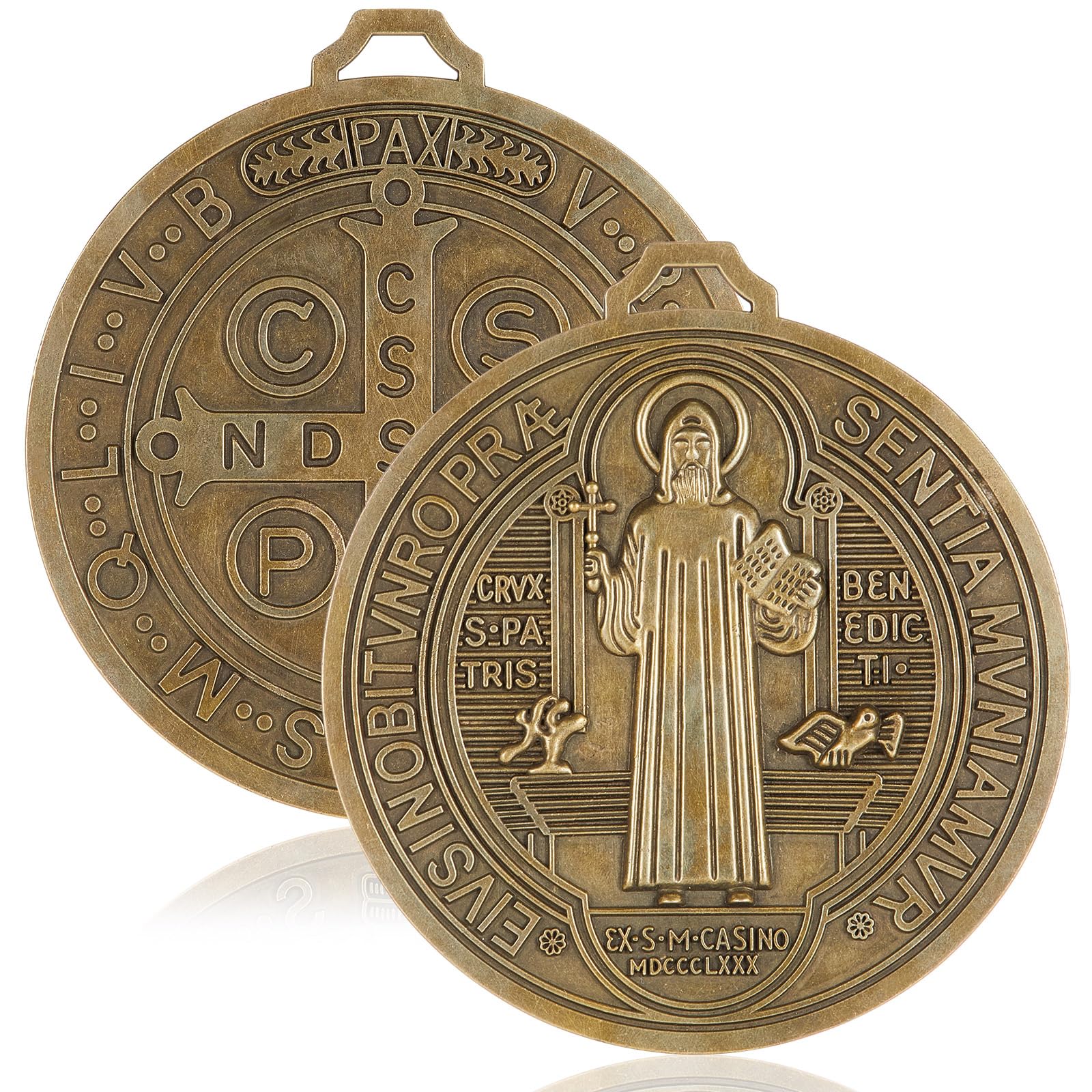 St Peter Necklace St. Peter Chanel Medal - 14kt Gold Oval Pendant (3 ...