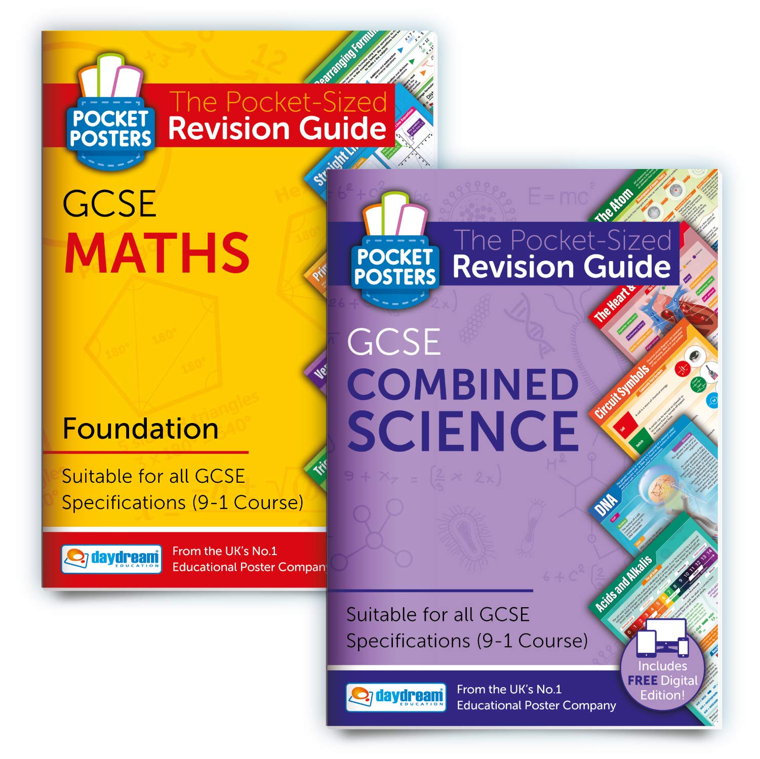 Buy GCSE Maths (Foundation) & Science Revision Guide Pack (Daydream ...