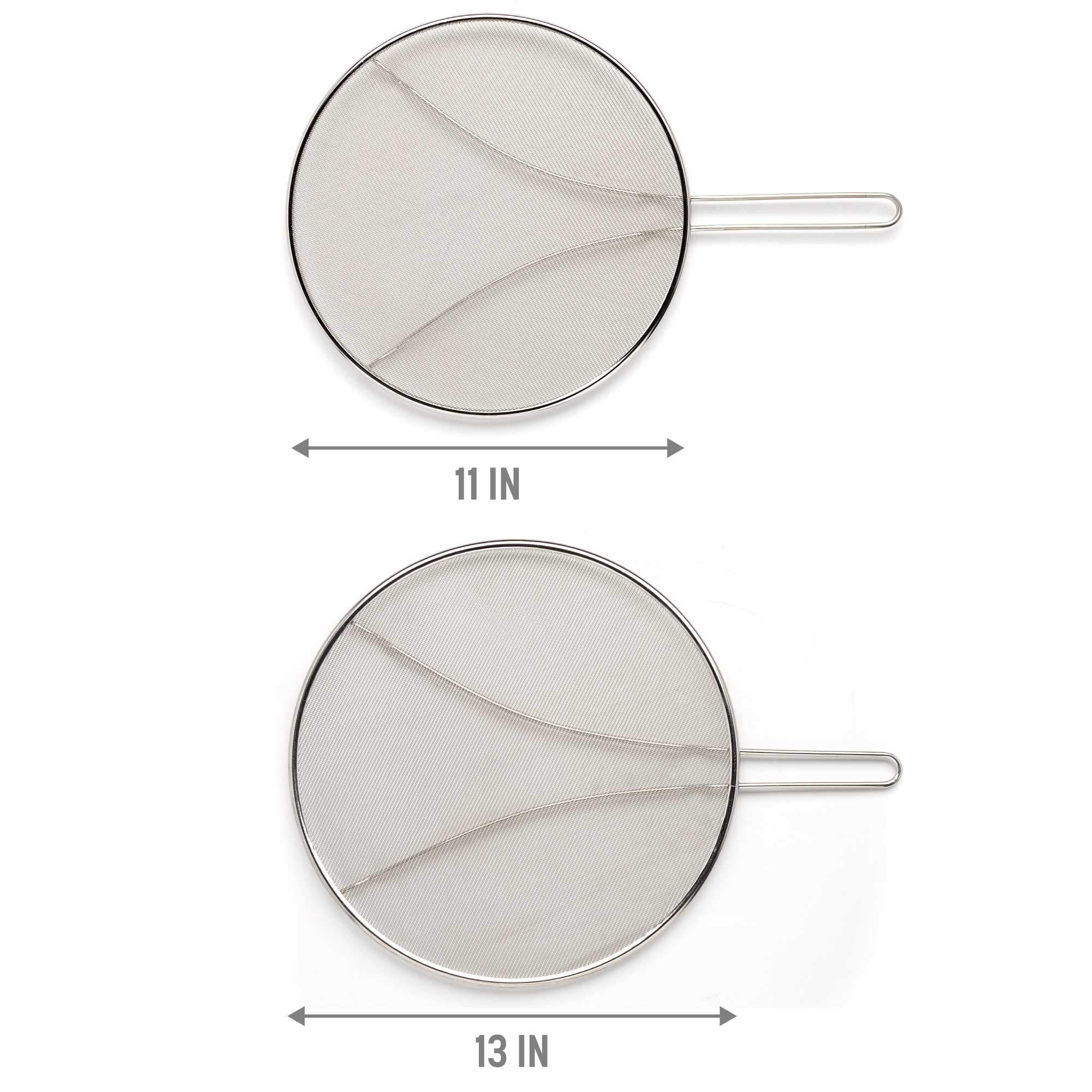 Snapklik.com : Premium Stainless Steel Splatter Screens, Multiple Use ...